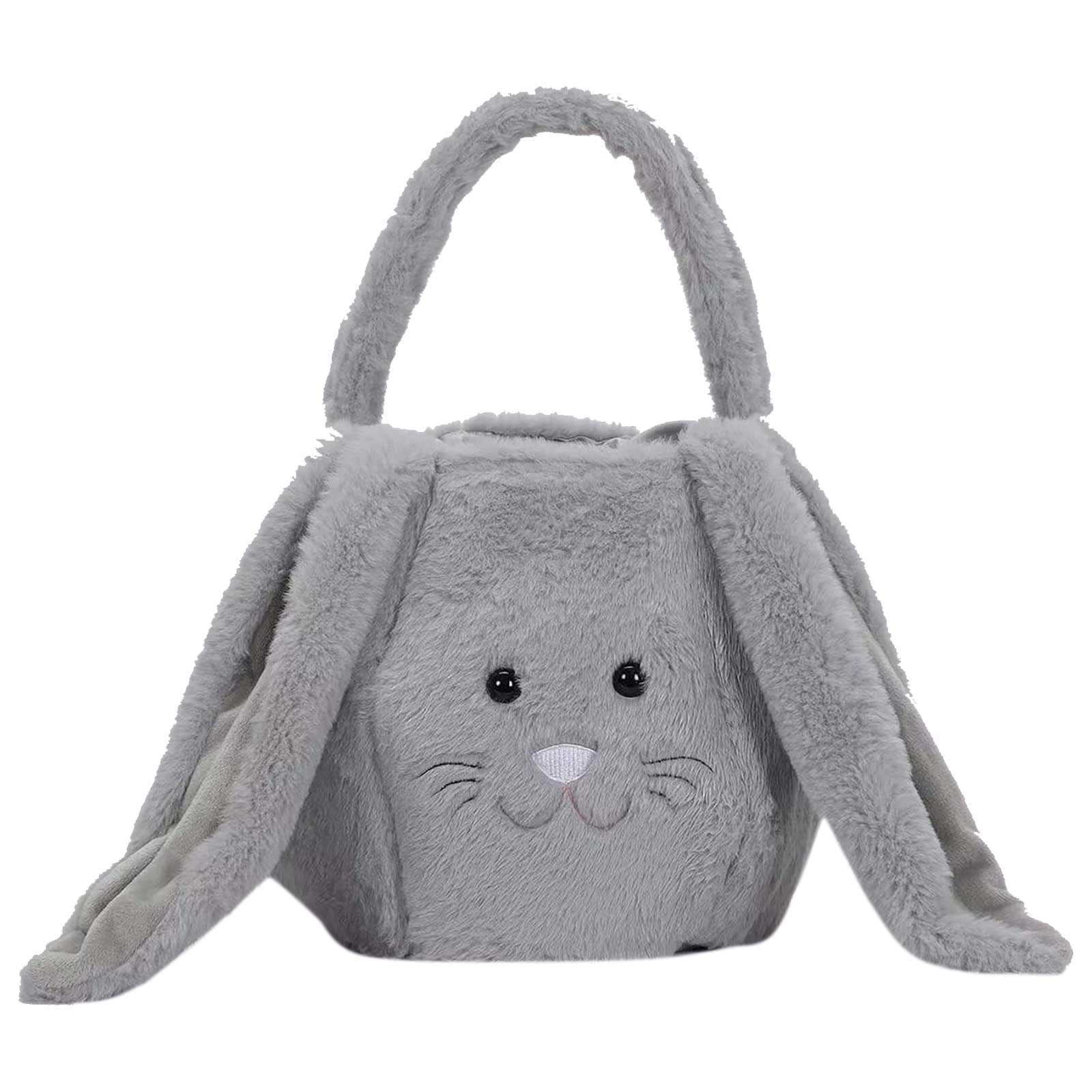 Holloyiver Easter Bunny Basket, Monogrammed Bunny Easter Buckets with ...