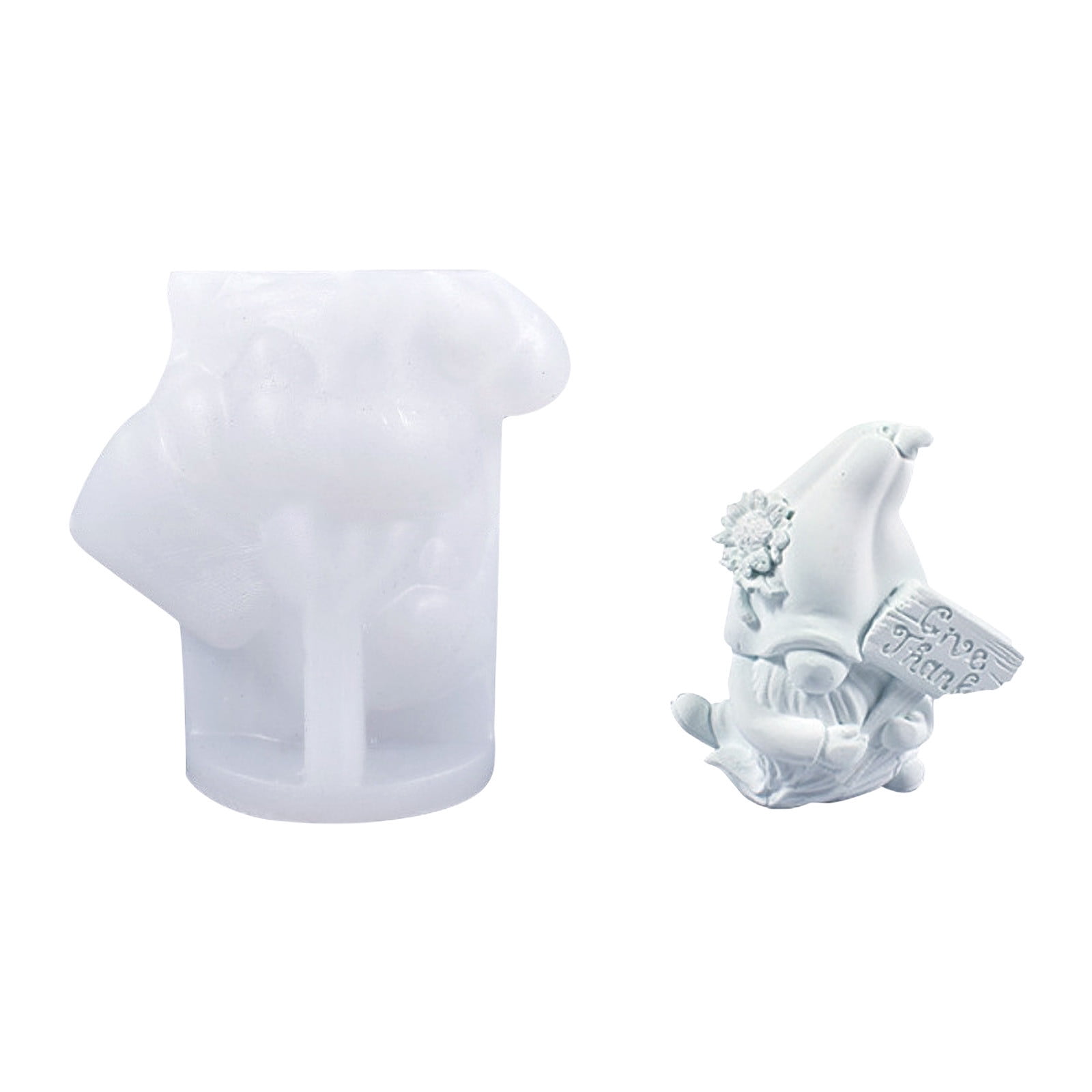 Holloyiver Easter Gnome Silicone Candle Molds, DIY Cute Gnome Rabbit ...