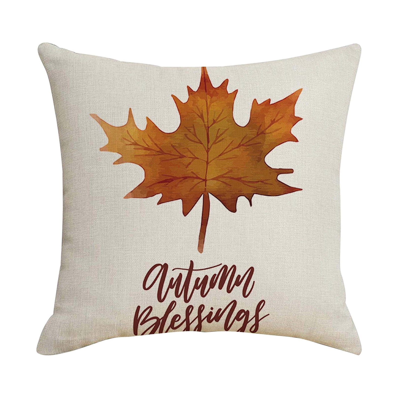 Holloyiver Fall Pillow Covers 18x18 for Fall Decor Pumpkin Maple Leaves ...