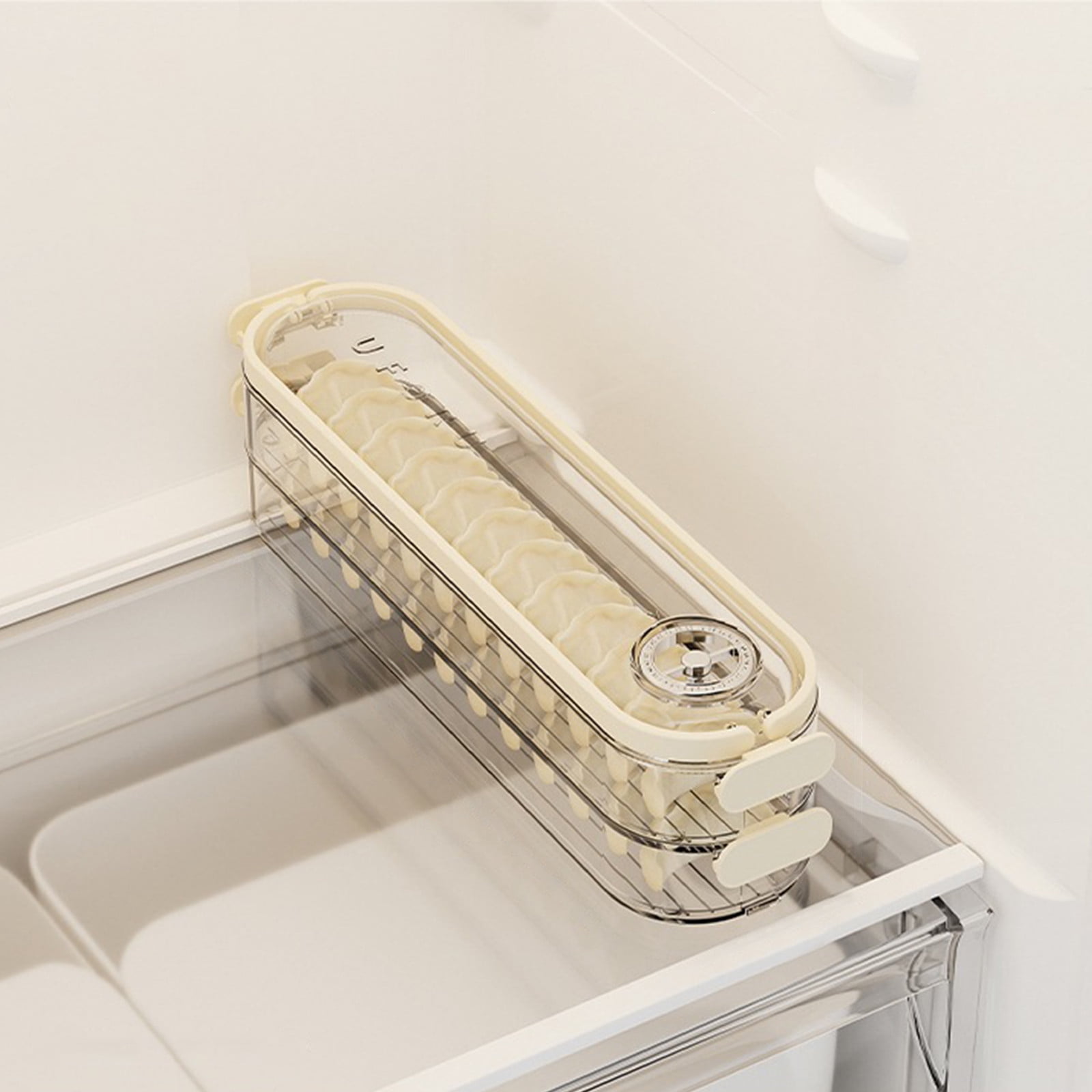 Holloyiver Fridge Storage Boxes With Lids, 2024 New Dumpling Box ...