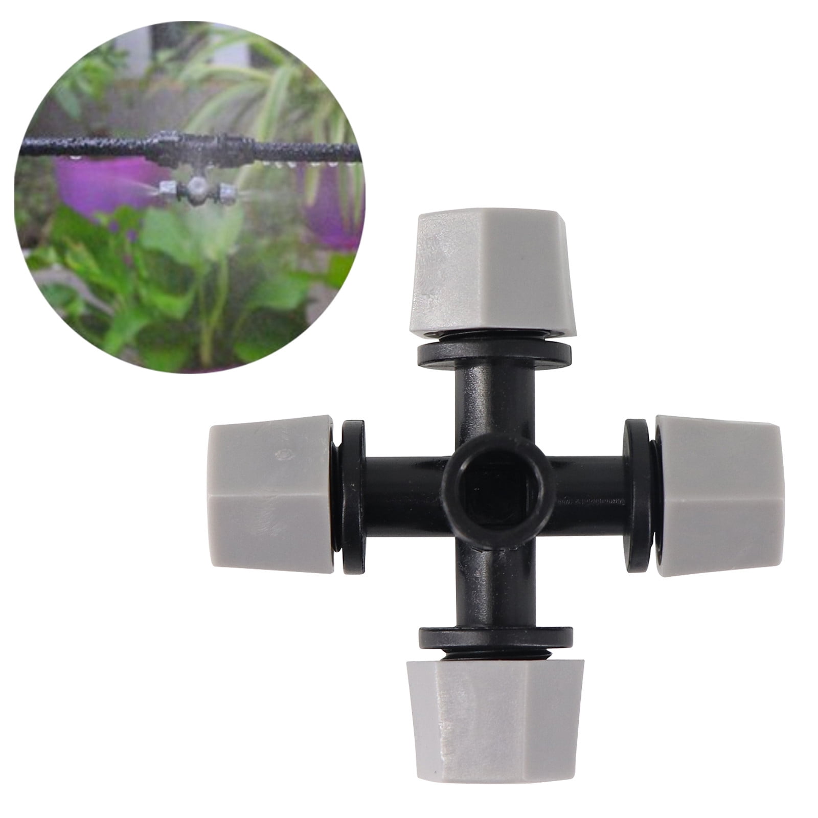 Holloyiver Garden Irrigation Sprinklers Head, Four Head Misting Spray ...