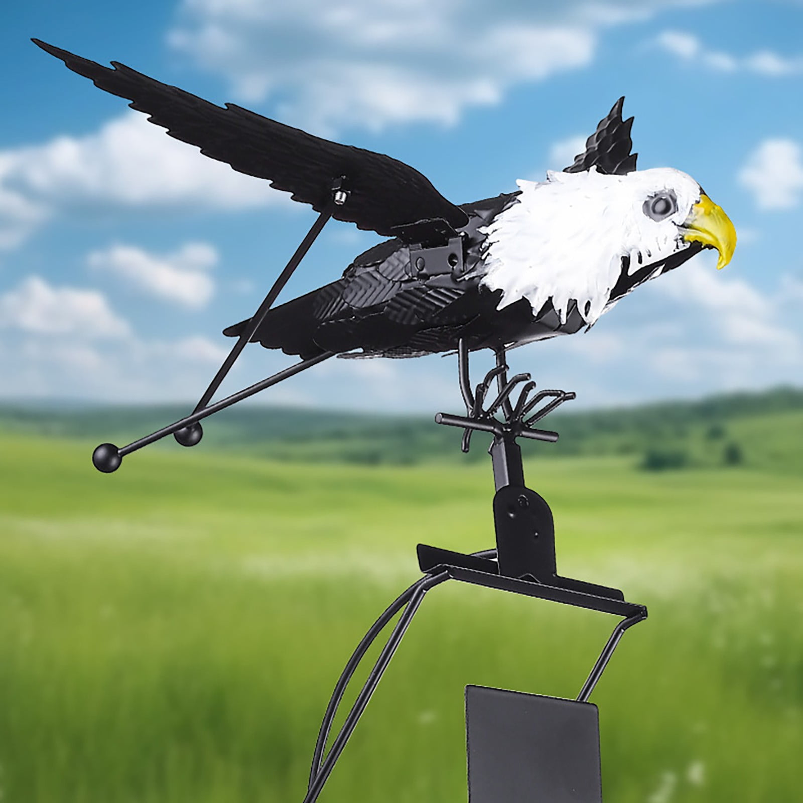 Holloyiver Garden Sculpture & Statue, Retro Eagle Large Outdoor Statues ...