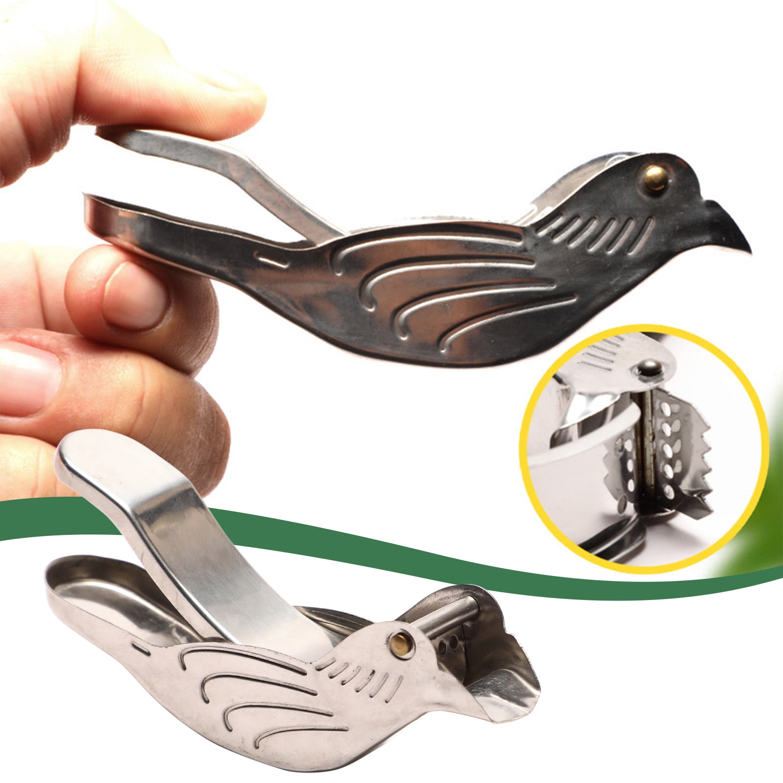 Holloyiver Genting stainless steel manual lemon juicer and lime squeezer, silver Bird shape ...