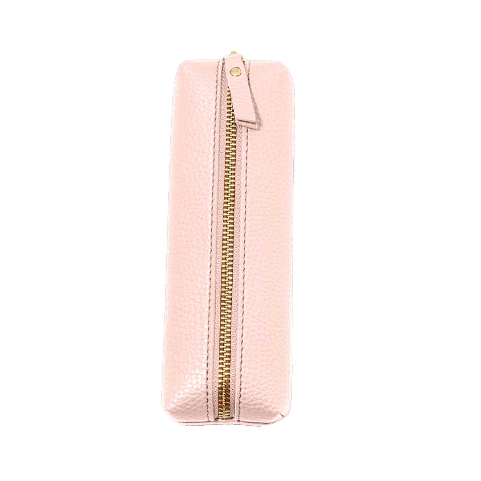 Holloyiver Genuine leather pen case,Cowhide pencil pouch with zipper ...