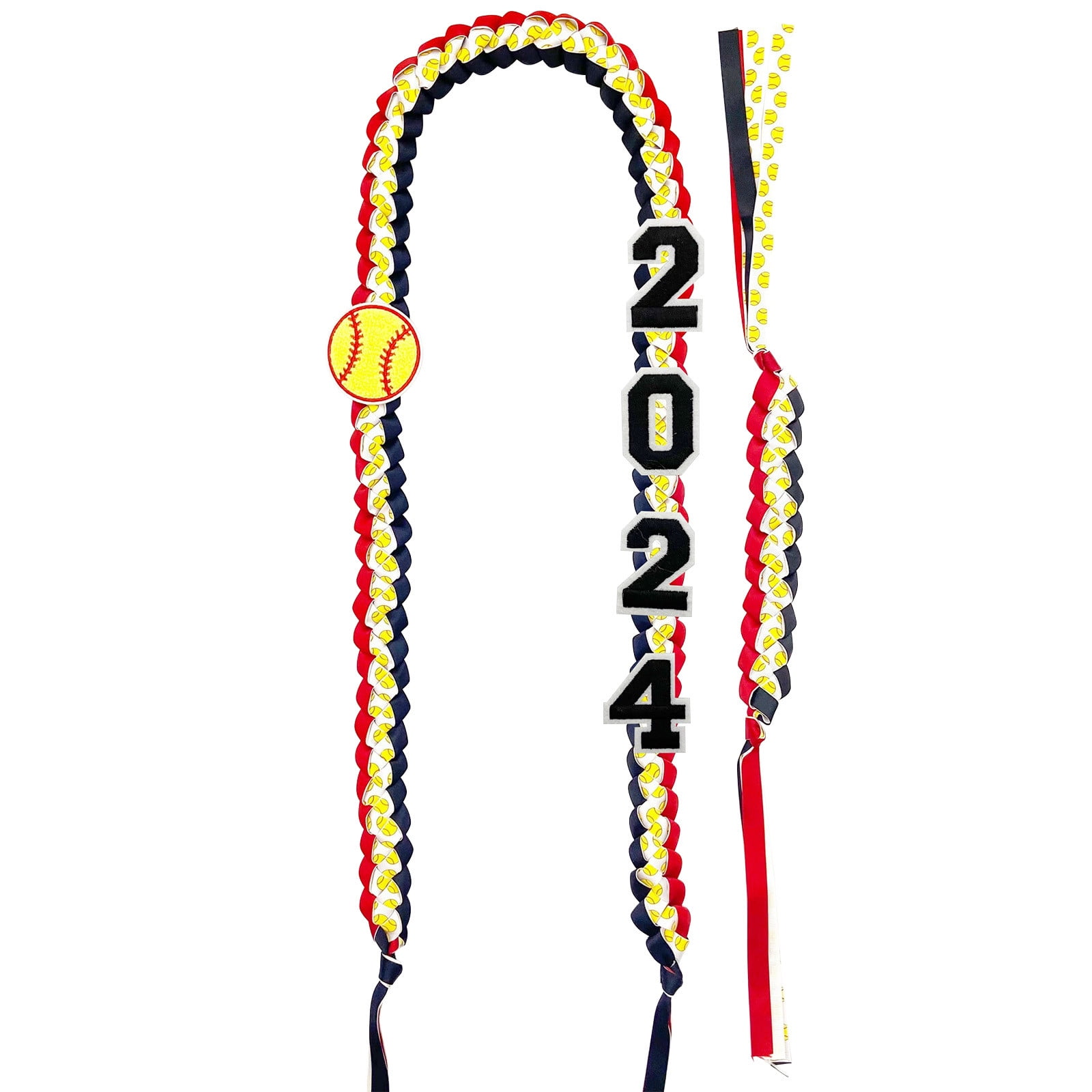 Holloyiver Graduation Leis Class of 2024 Decorations, Handmade Double ...