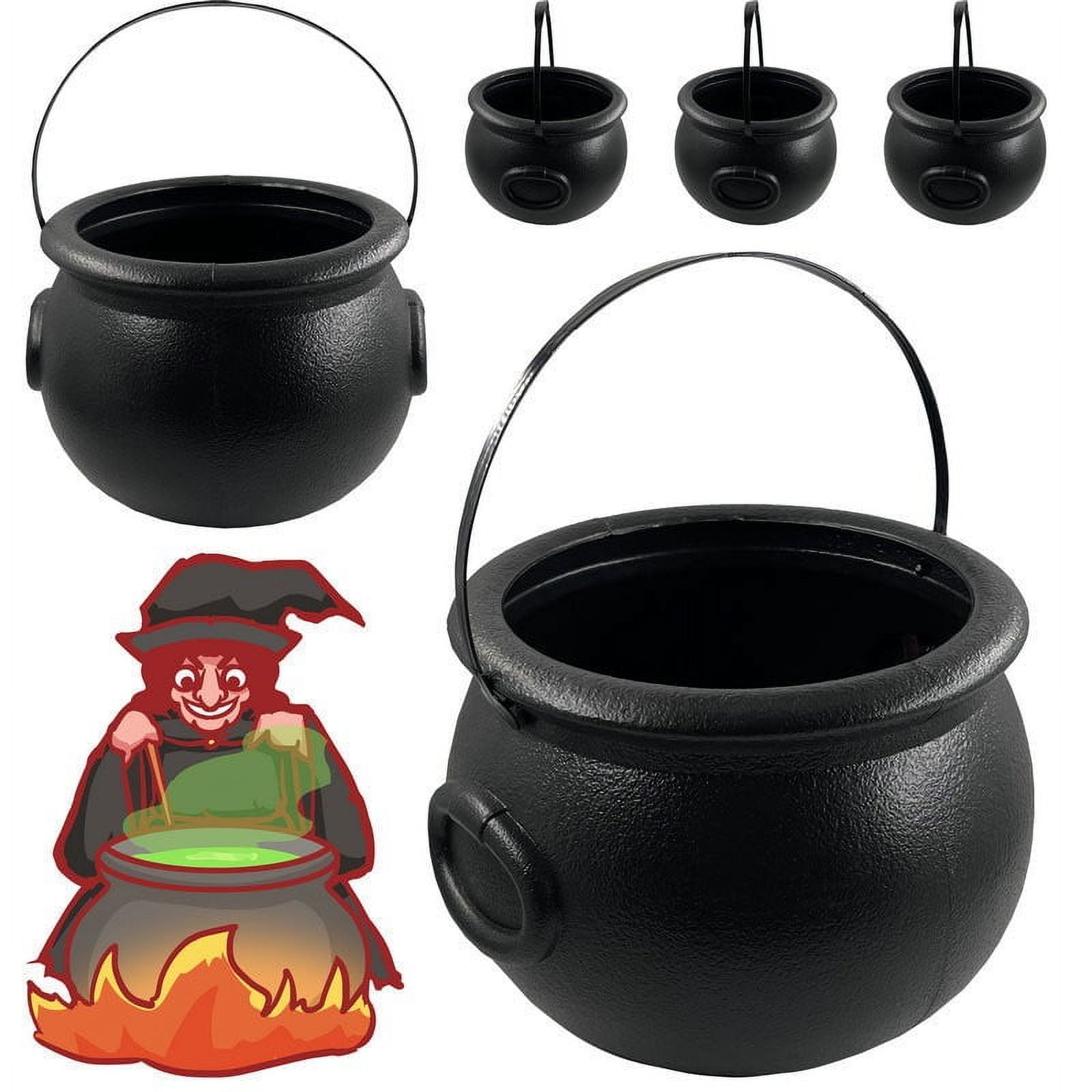 Holloyiver Halloween Decorations Witch Cauldron Candy Serving Bowl, 3 ...