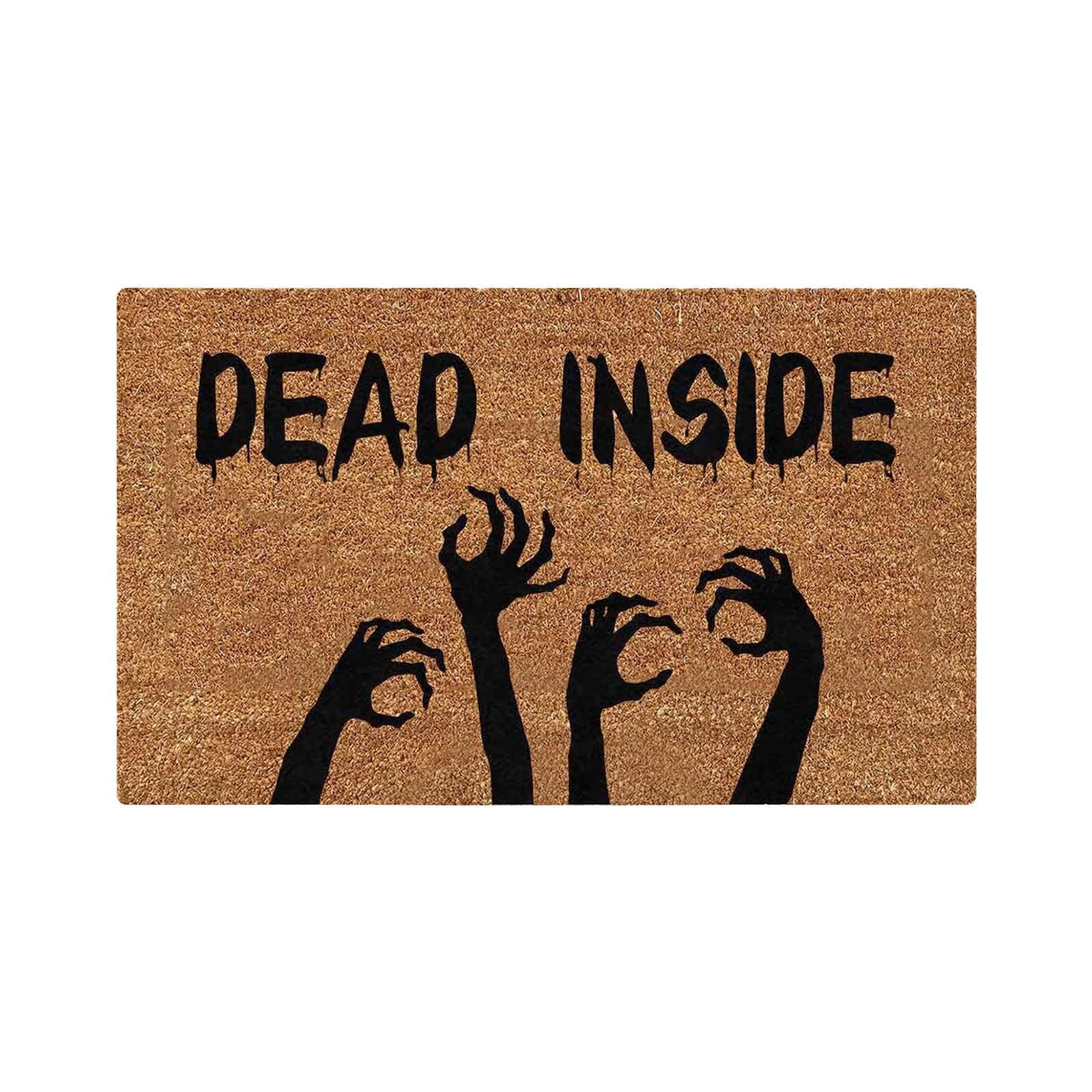 Holloyiver Halloween Door Mat 24" x 16", Ghost Pumpkin Bat Skull Witch ...