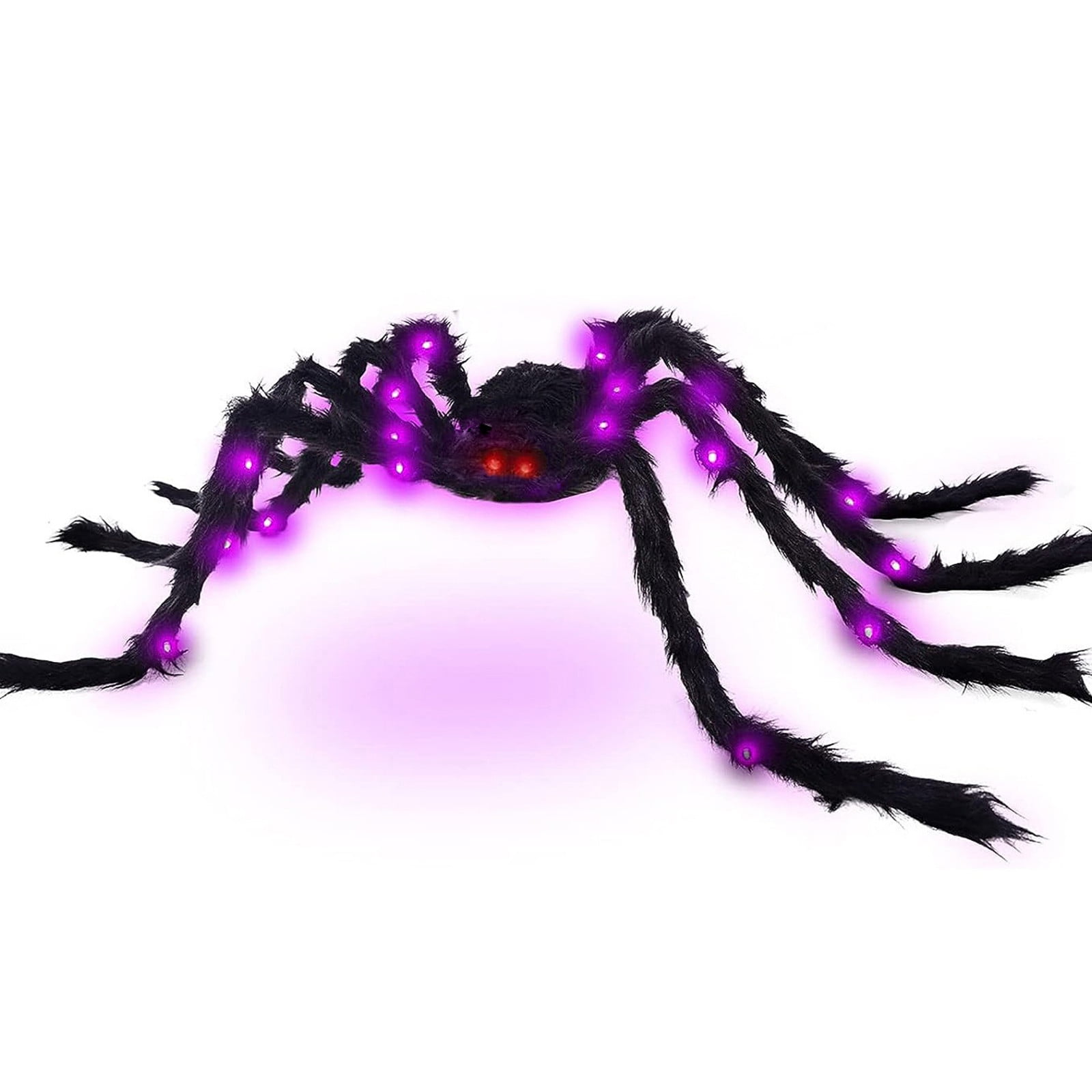 Holloyiver Halloween Spider Decorations, 4.1Ft Light up Giant Spider ...