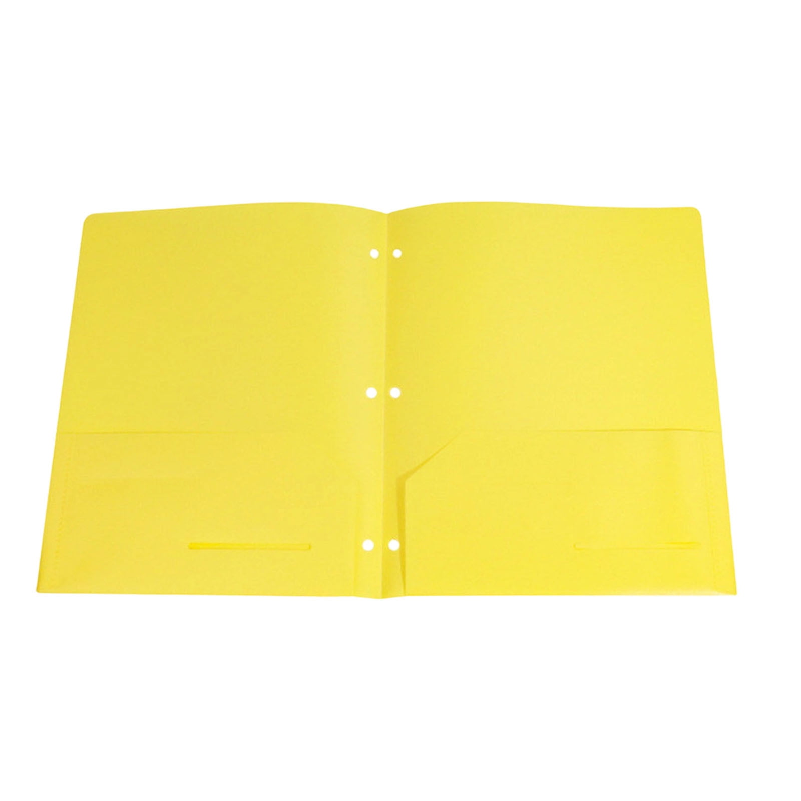 Holloyiver Heavy Duty Plastic 3 Hole Punch Pocket Folders,Plastic ...