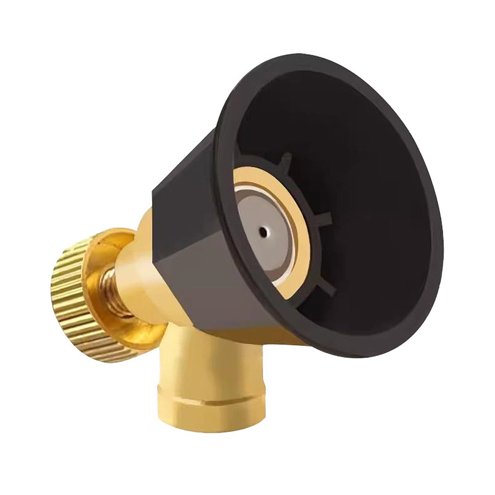 Holloyiver Hose Nozzle, Heavy Duty Brass Fireman Style High Power Leak ...