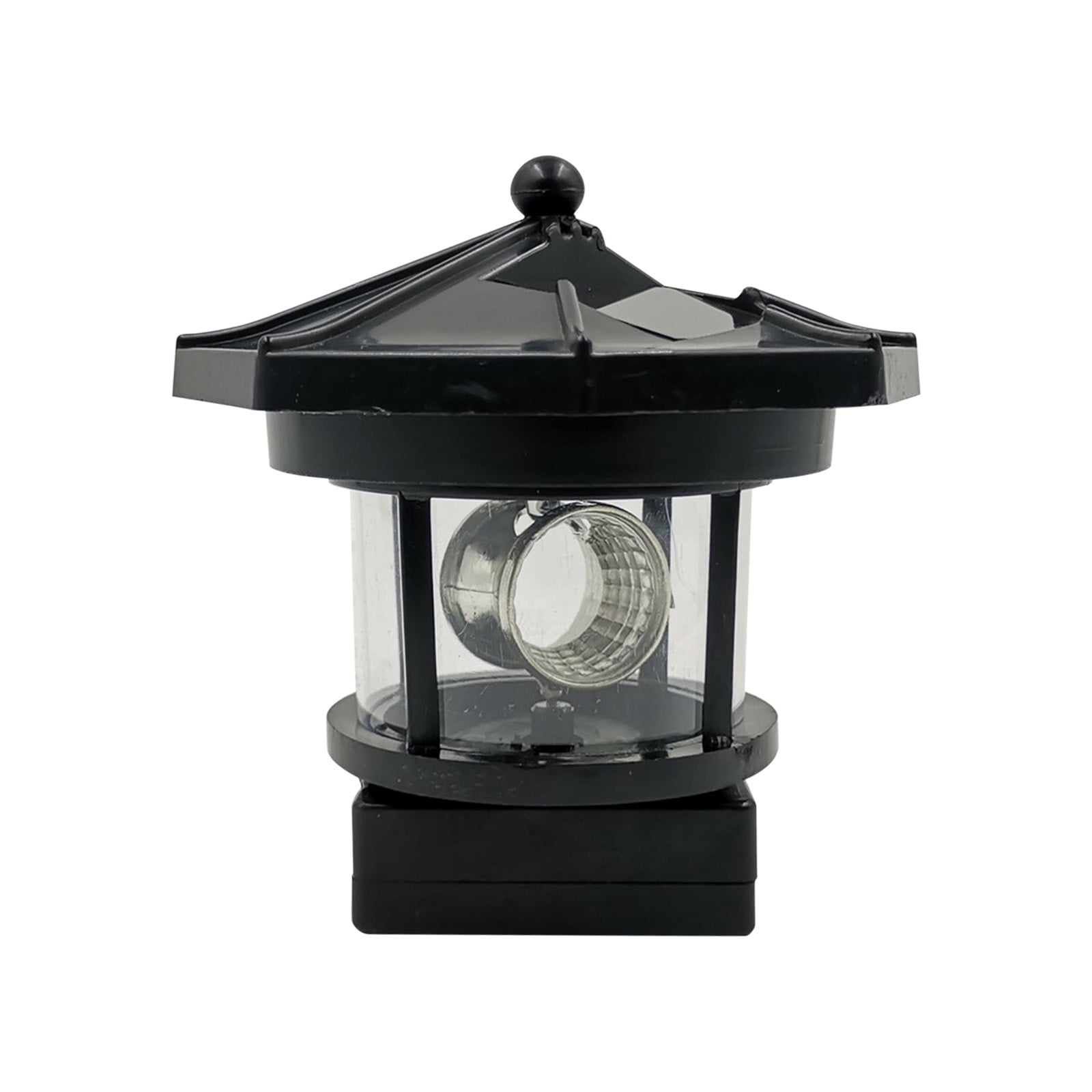 Holloyiver LED Solar Powered 360 Degree Rotating Lighthouse - Walmart.com
