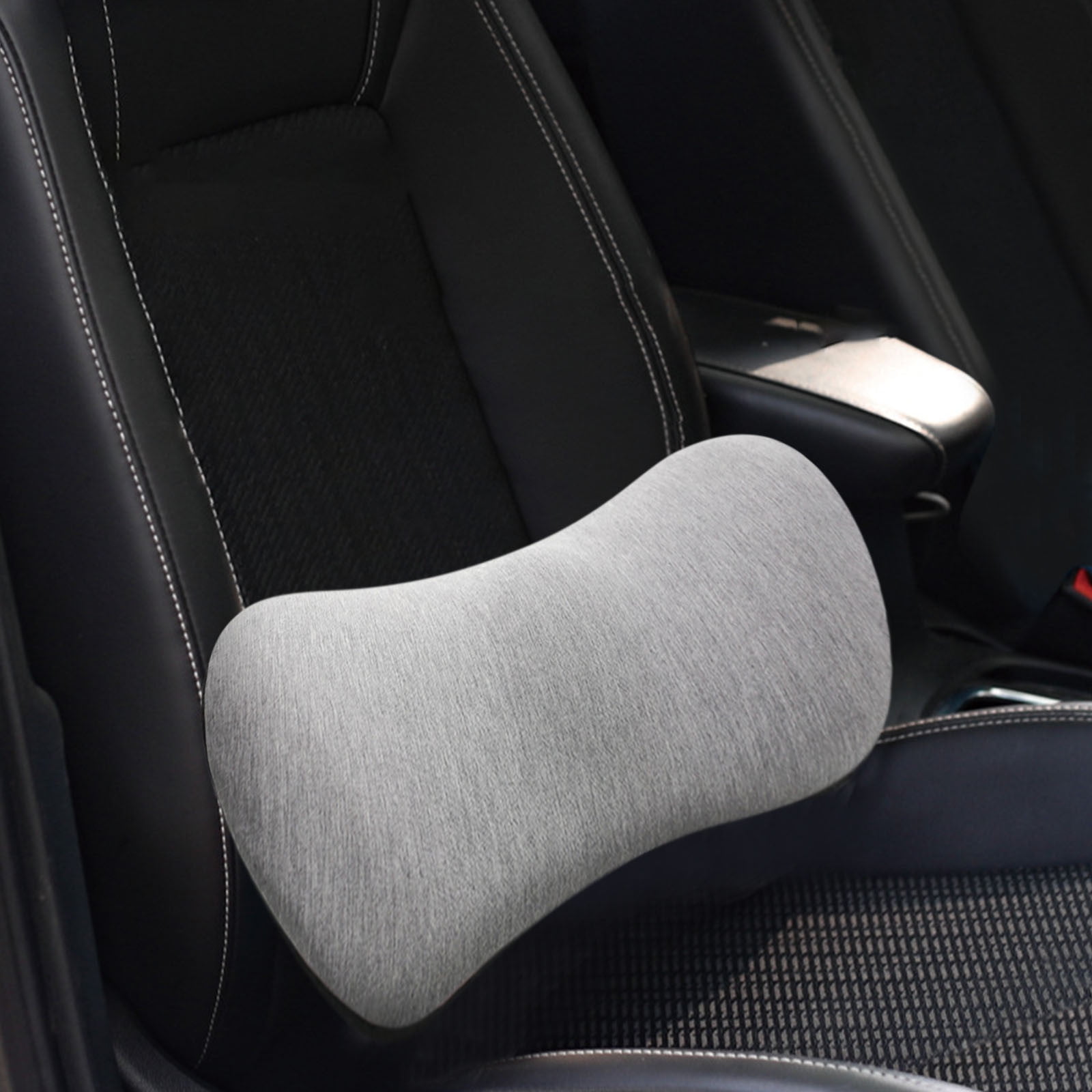 Holloyiver Lumbar Support Pillow for Car - Memory Foam for Low Back ...