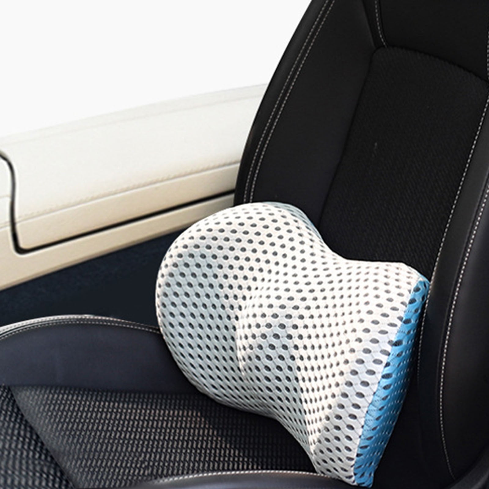 Holloyiver Lumbar Support Pillow for Car - Memory Foam for Low Back ...