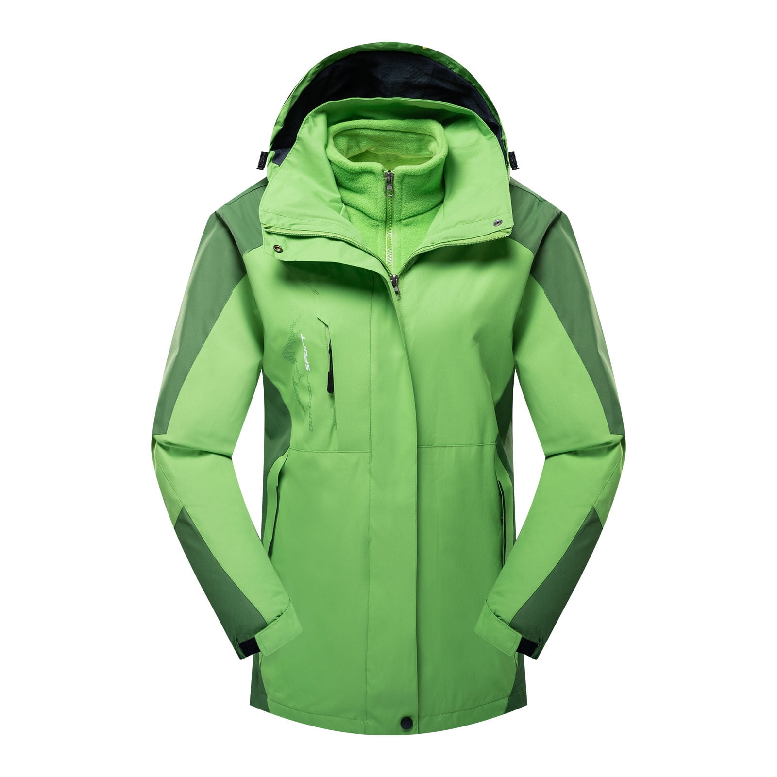 Holloyiver Men's Warm Parka JacketHooded Puffer Jacket Casual Patchwork ...