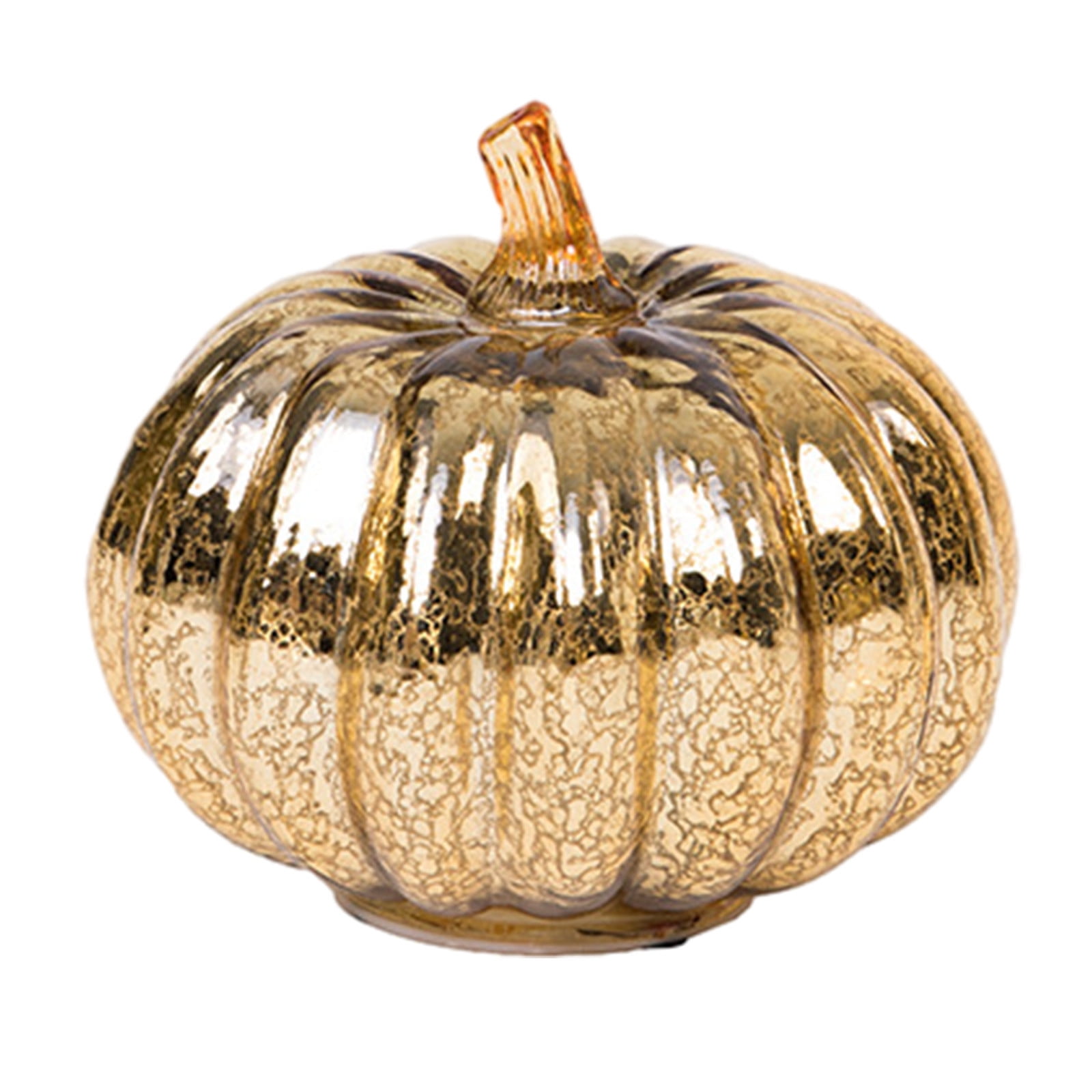 Holloyiver Mercury Glass Pumpkin Light, LED Fairy Lights Inside, 6.4 ...