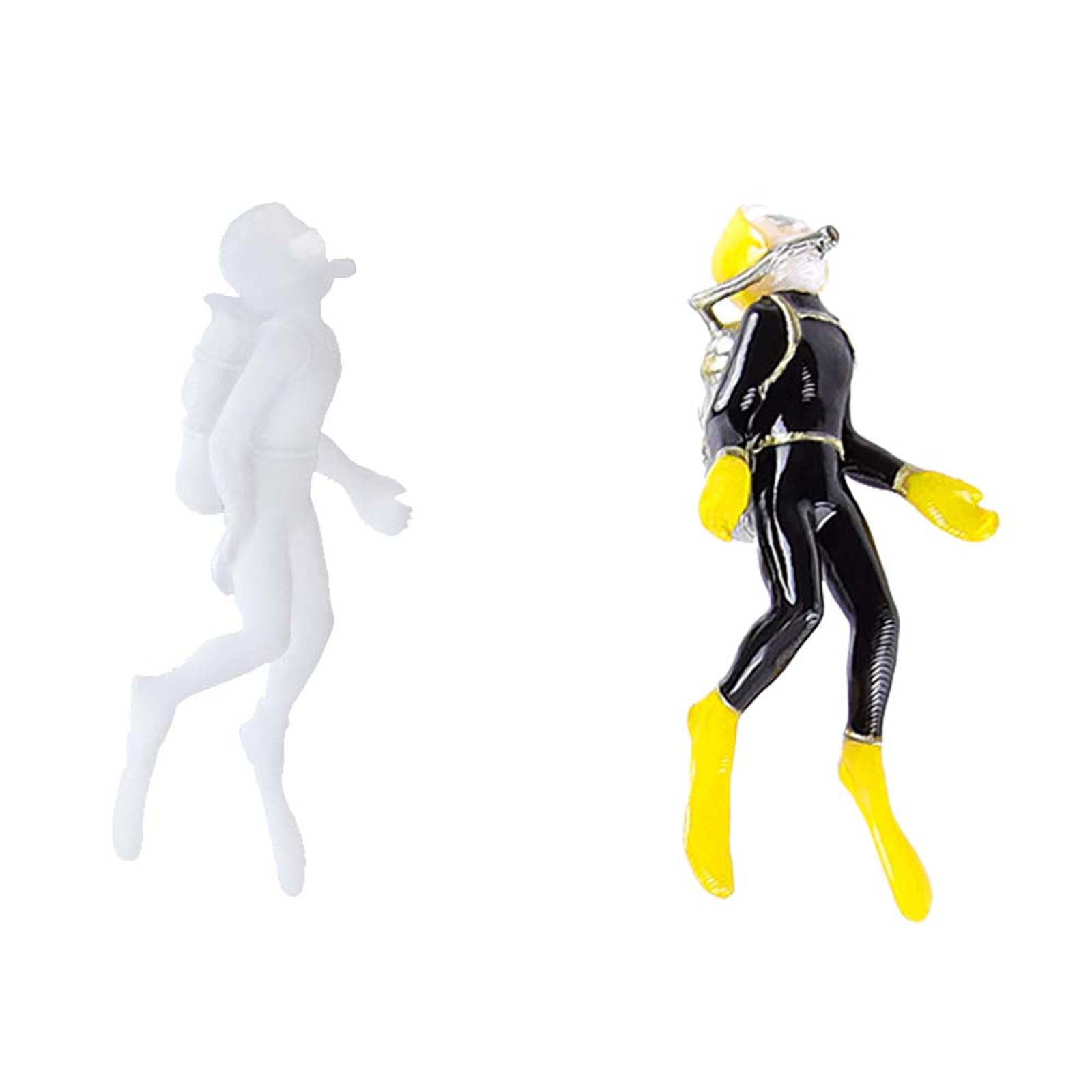 Holloyiver Micro Diver Model, People Action Figure Diorama Model ...
