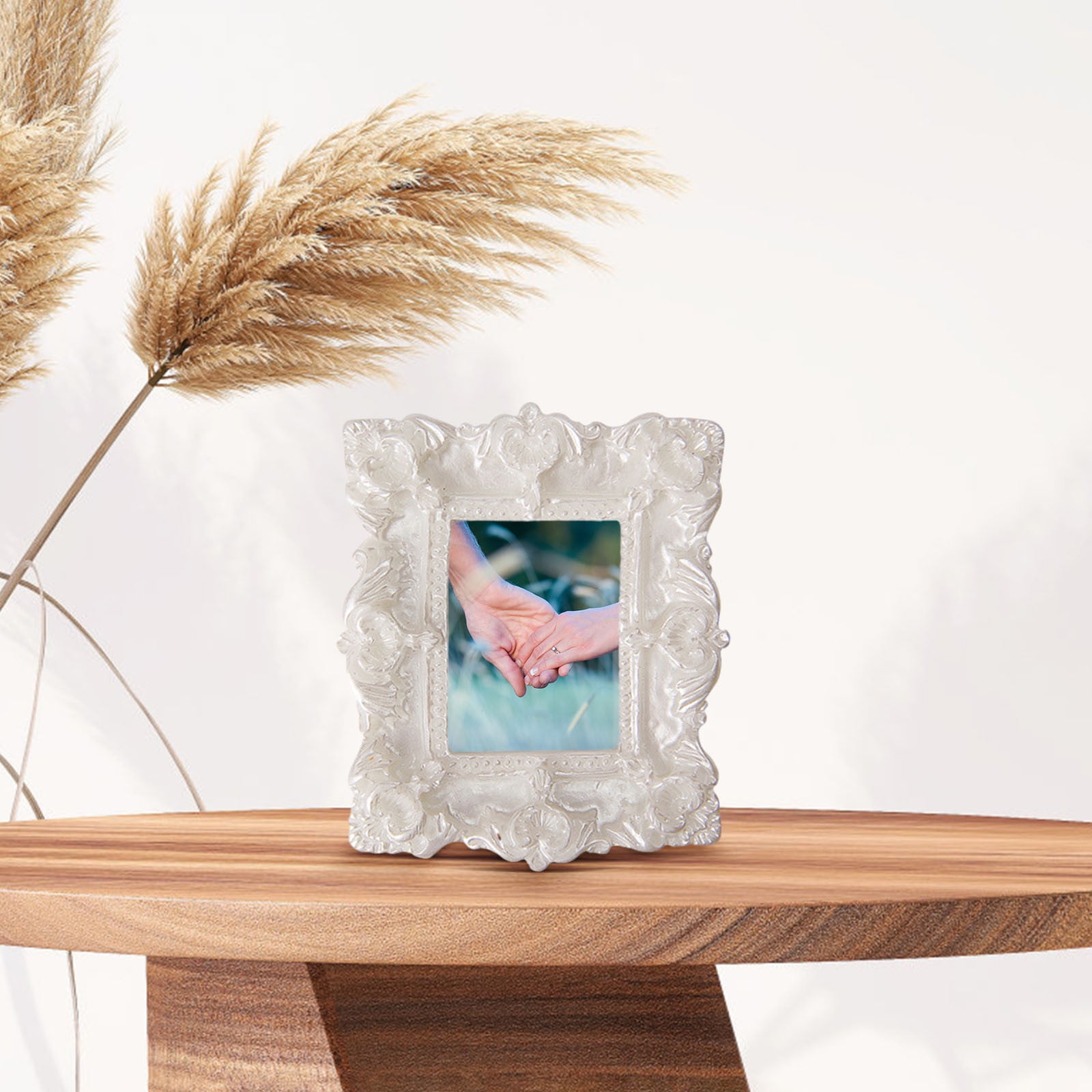 Holloyiver Mini Frame, Vintage Resin Picture Frame, Antique Photo Resin ...