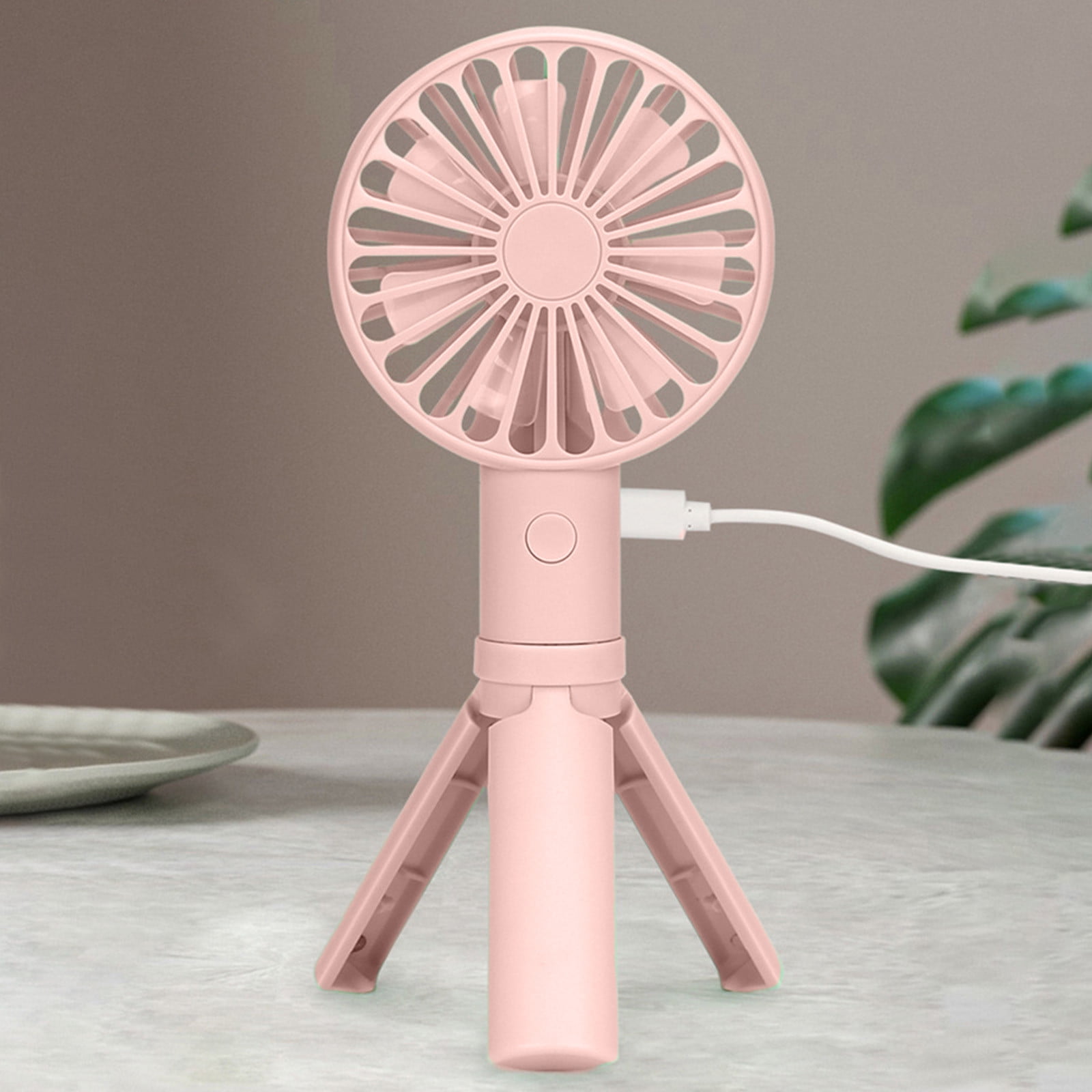 Holloyiver Mini Handheld Fan, Personal Portable Fan 3 Speed Standable ...