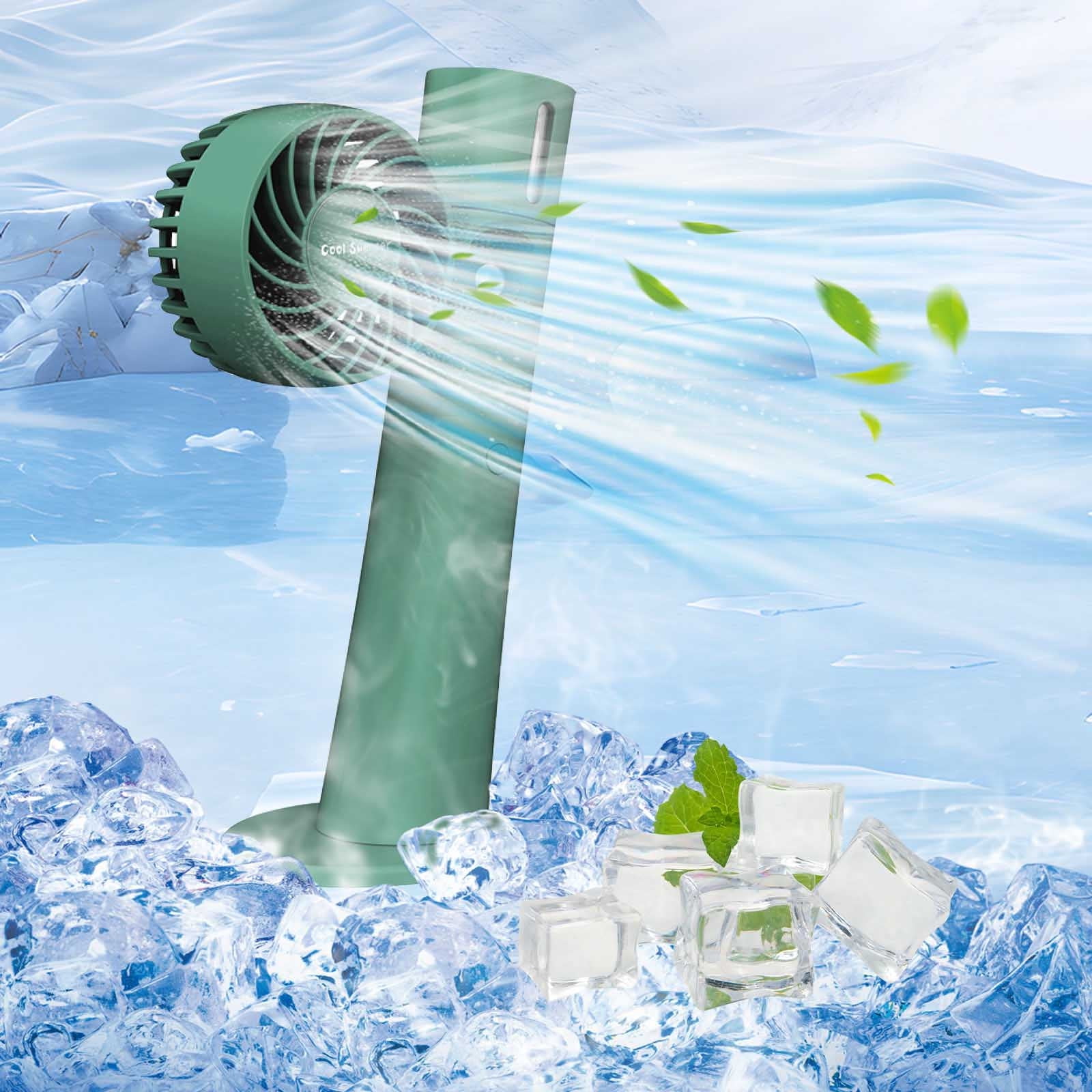 Holloyiver Misting Fan Portable, Handheld Personal Mister Fan, Small ...