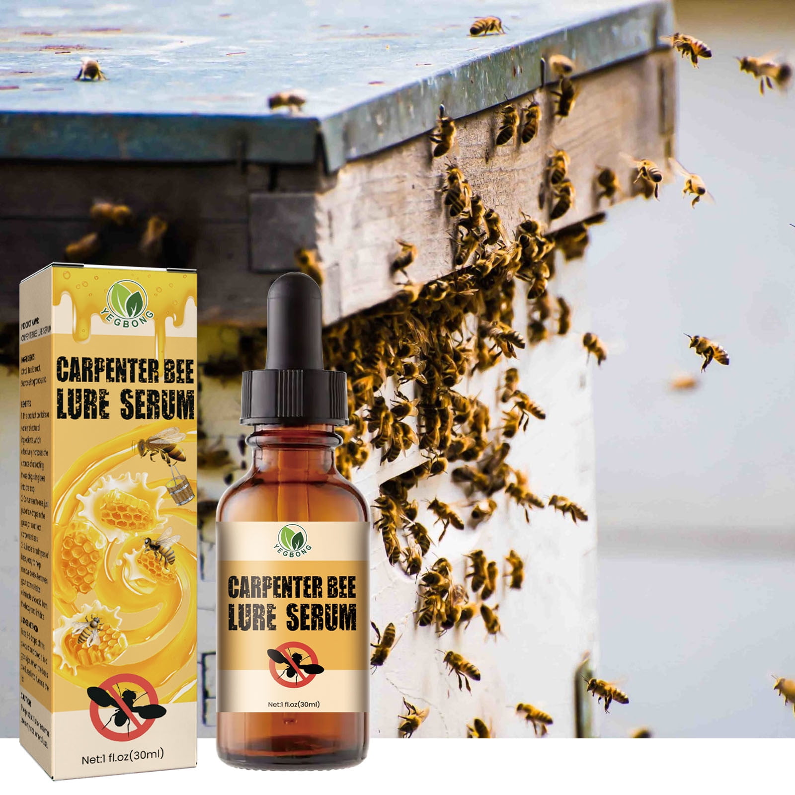 Holloyiver Natural Bee Attractant, 1oz/30ML – Bee Lure Attractant for ...
