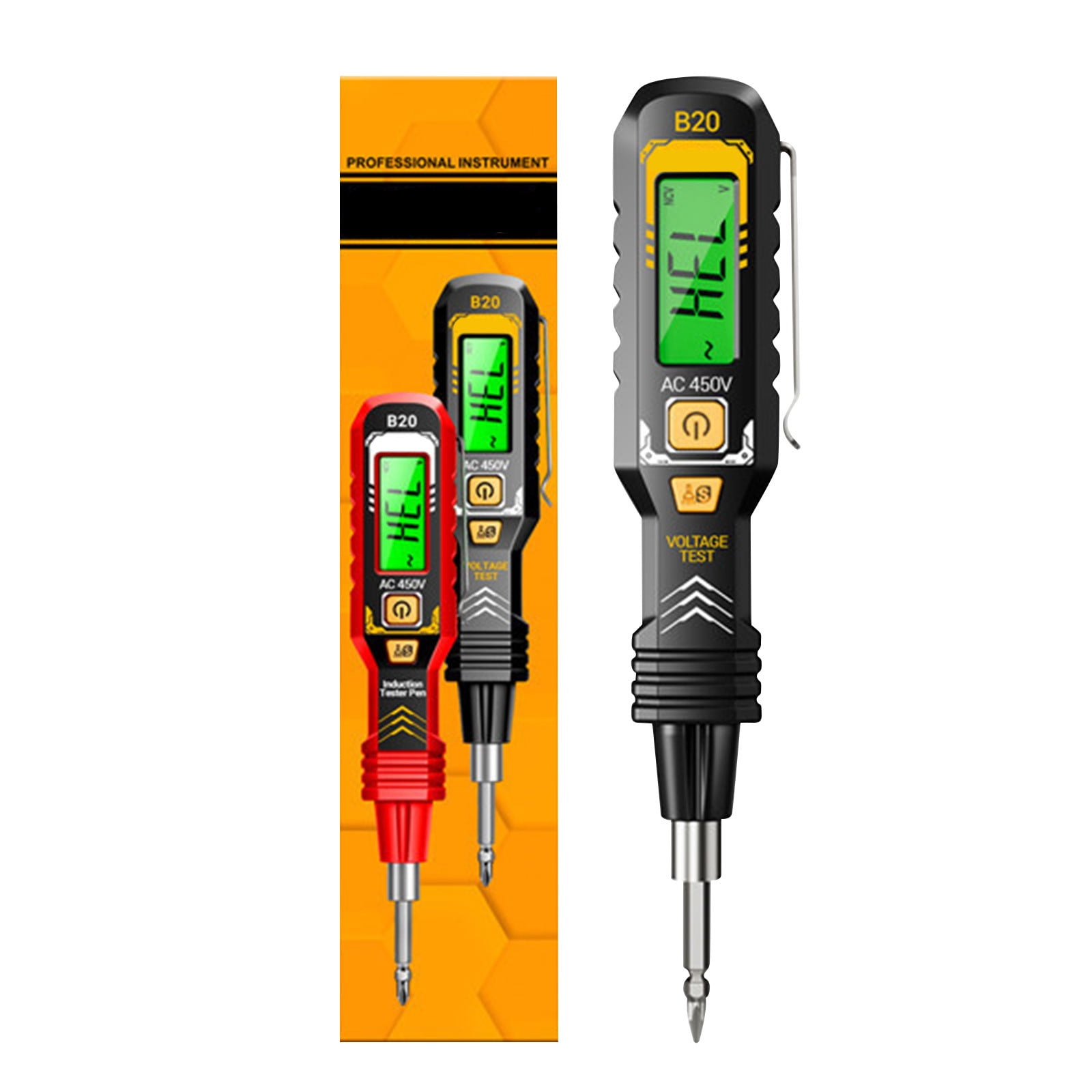 Holloyiver Non-Contact Voltage Tester with LCD Display,2 in 1 Digital ...