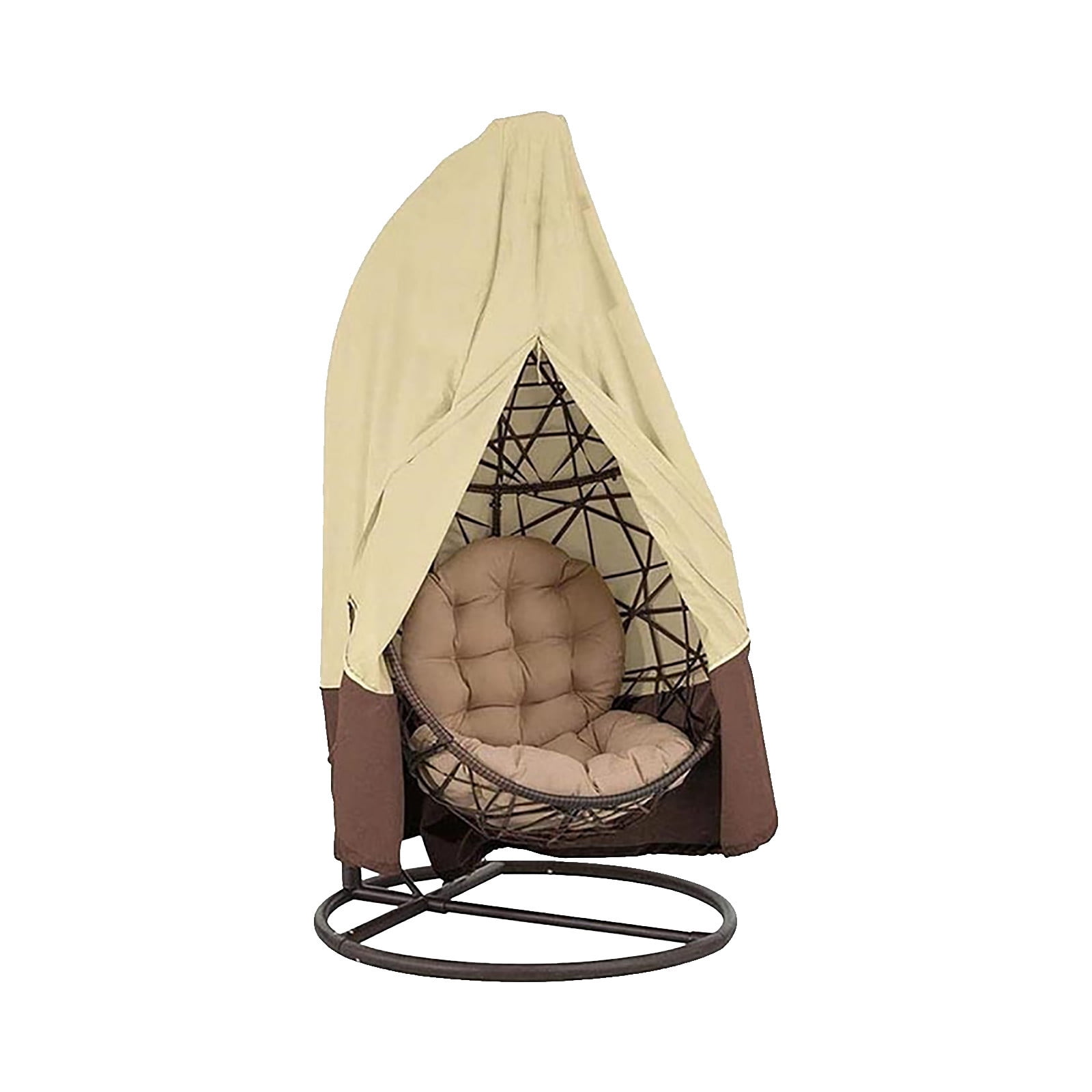 Holloyiver Patio Egg Chair Covers with Zipper, Egg Swing Chair Covers ...
