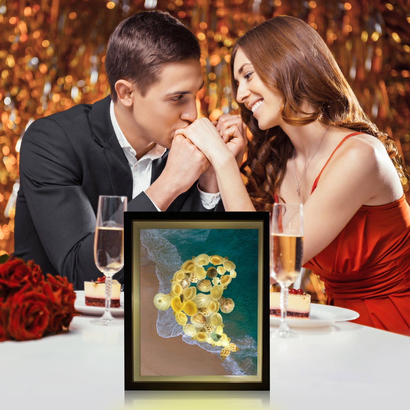 Holloyiver Portable Conch Shell Beach Themed Night Light, DIY Shellss ...