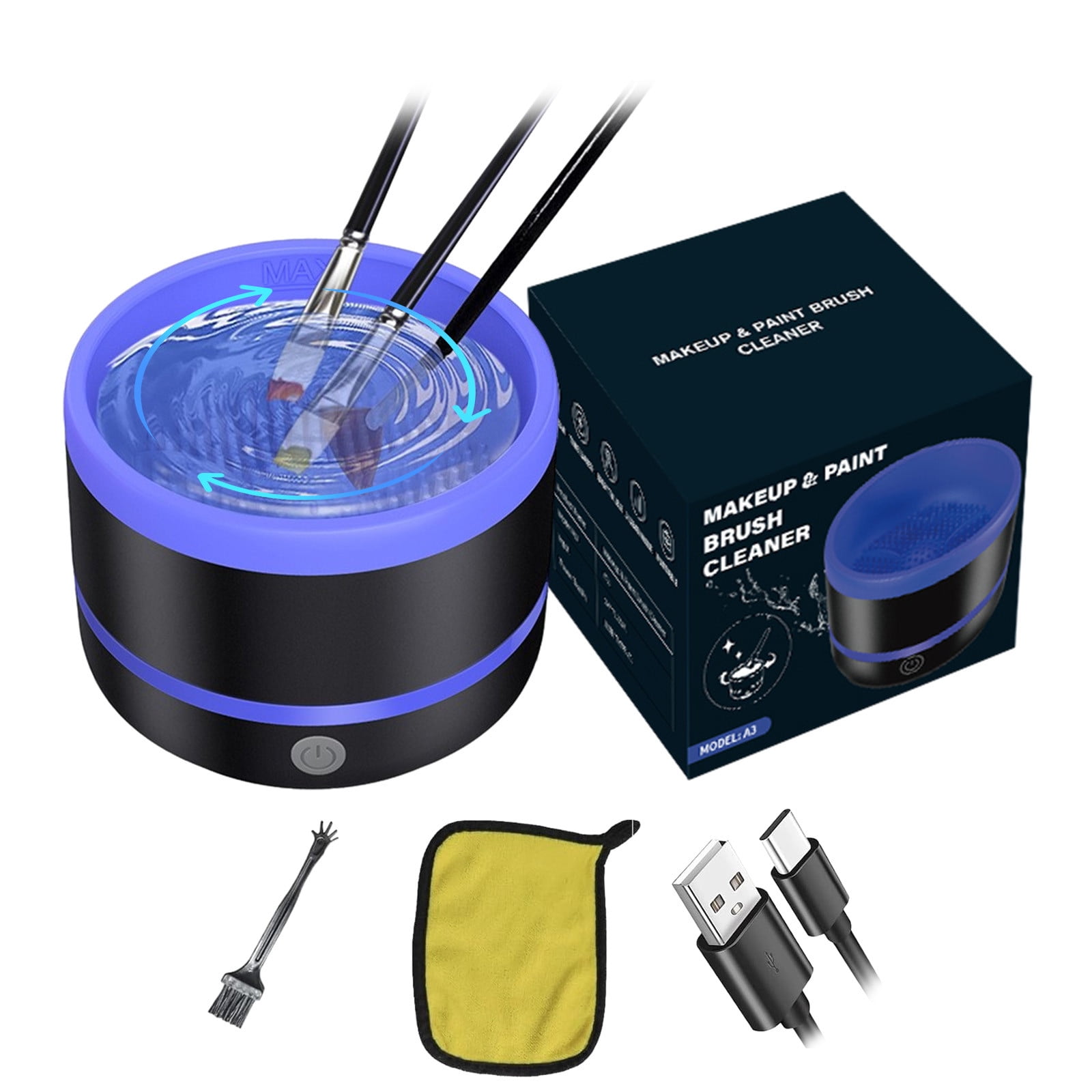 Holloyiver Premium Electric Makeup Brush Cleaner Machine, Super-Fast ...