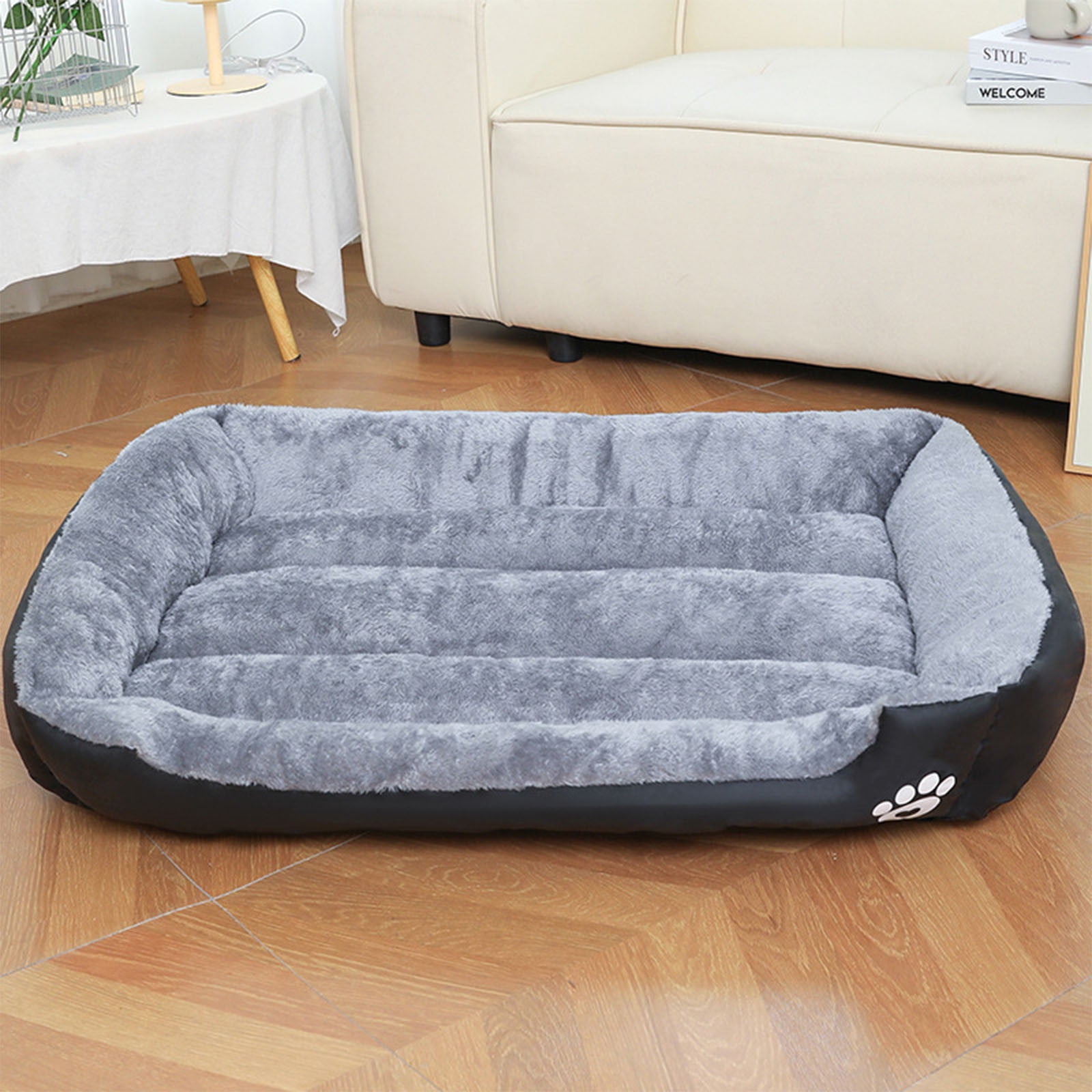 Holloyiver Rectangle Dog Bed for Medium Dogs, Cozy Washable Bed with ...