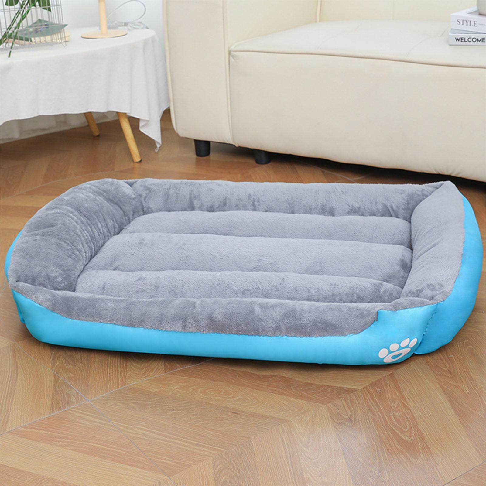 Holloyiver Rectangle Dog Bed for Medium Dogs, Cozy Washable Bed with ...