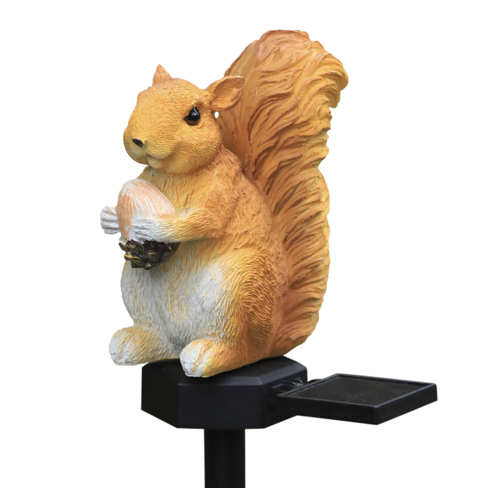 Holloyiver Solar Garden Lights, Cute Squirrel Statues Waterproof ...
