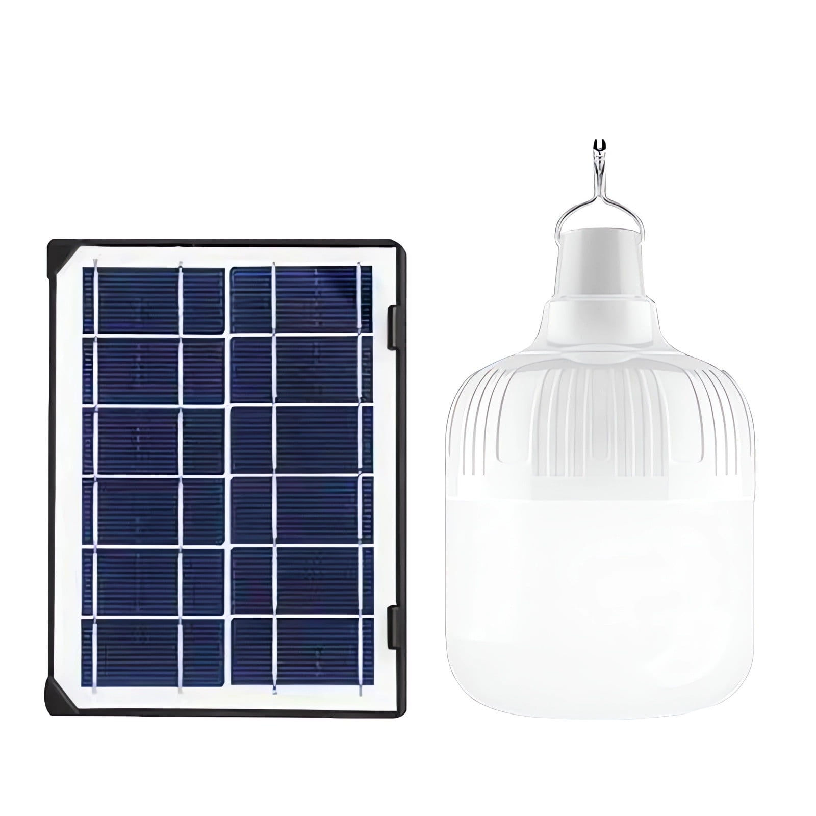Holloyiver Solar Light Bulb, Outdoor Rechargeable Solar Powered Light ...