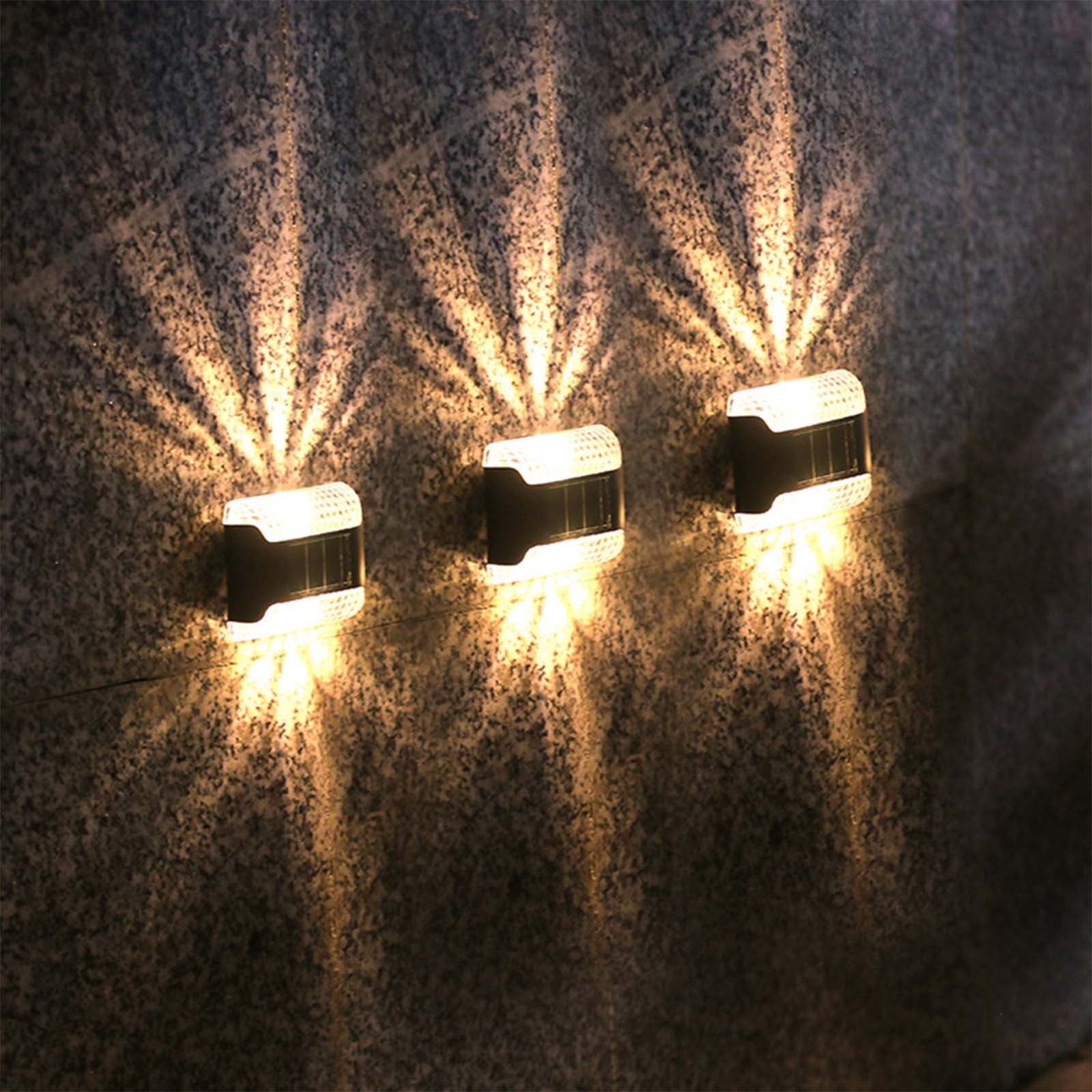 Holloyiver Solar Wall Lights UP Down, Illuminate Outdoor Sunlight ...