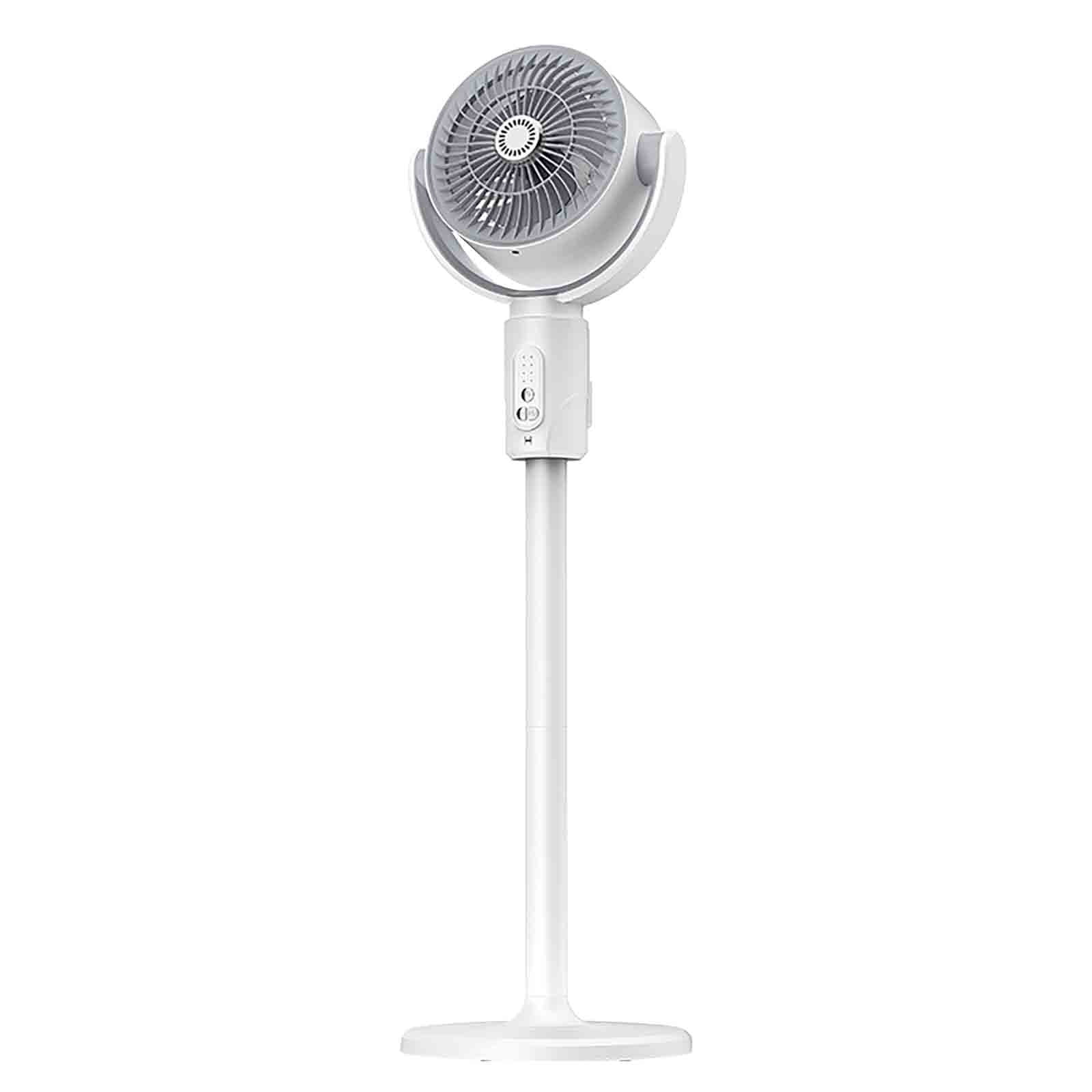 Holloyiver Standing Fan, 360°+90°Omni-directional Oscillating Fan For ...