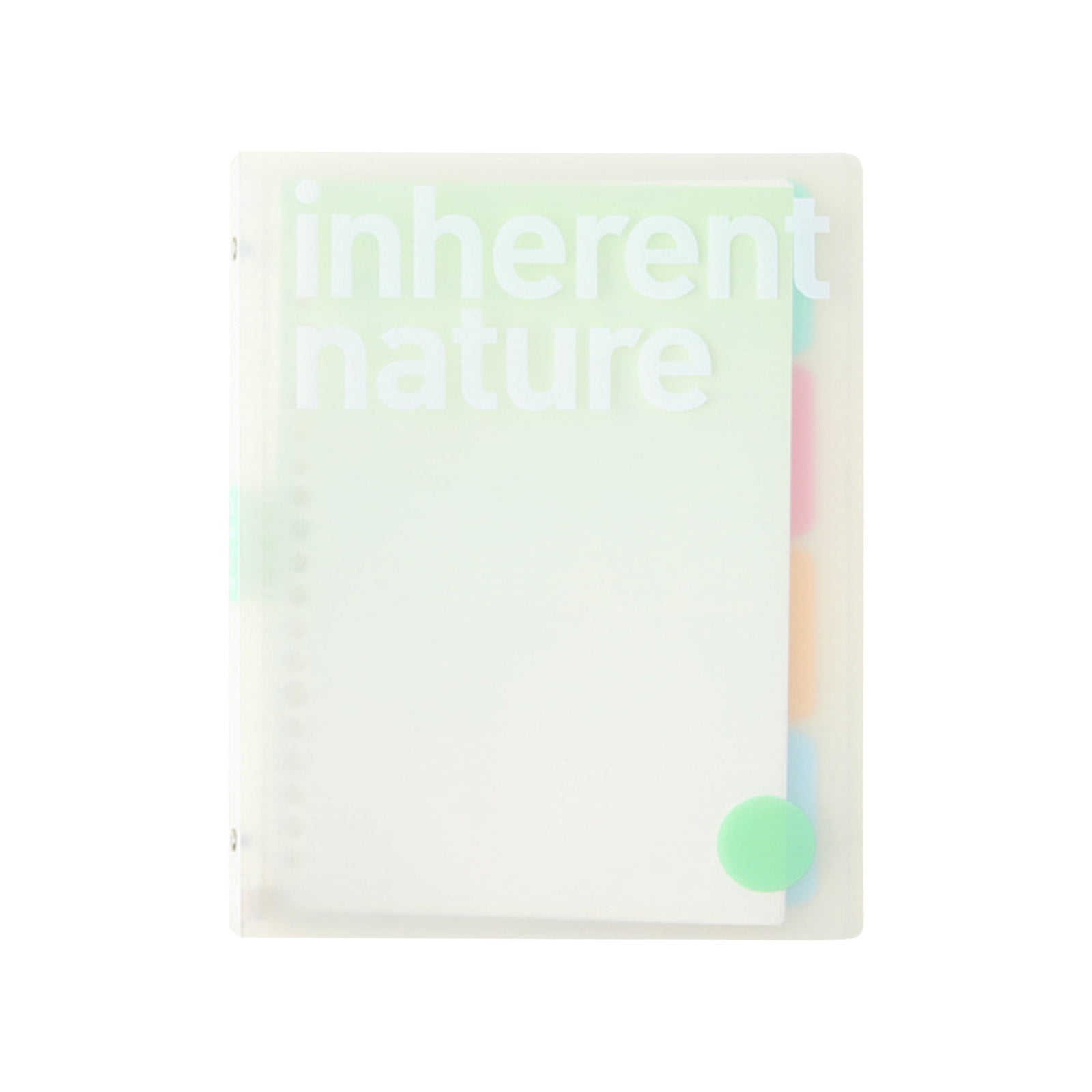 Holloyiver Transparent A5 Refillable Notebook Binder with 60 Sheets ...