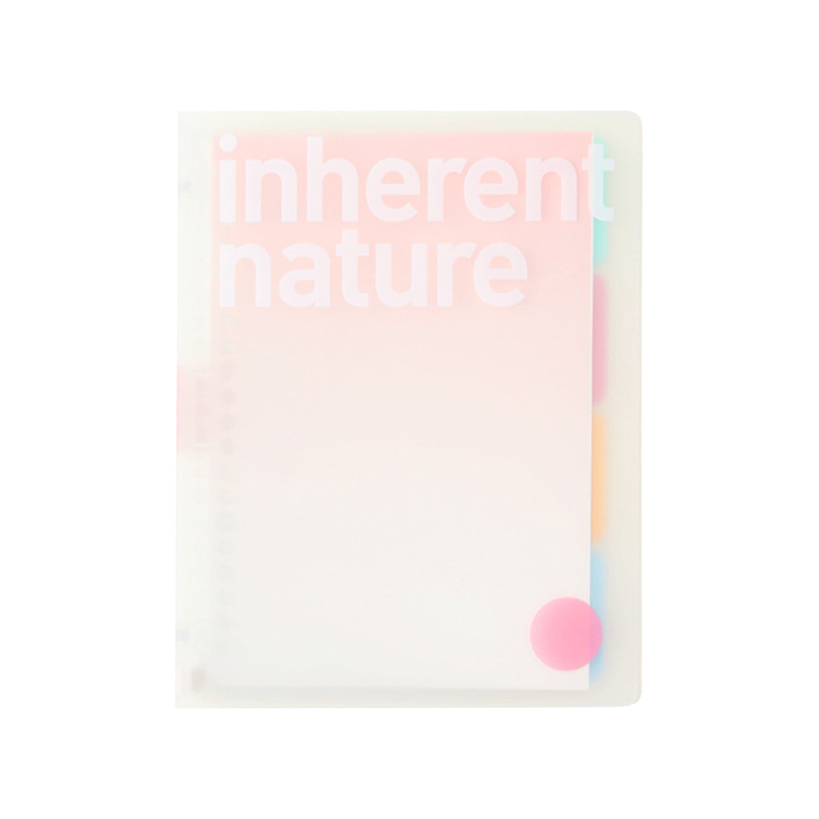 Holloyiver Transparent A5 Refillable Notebook Binder with 60 Sheets ...