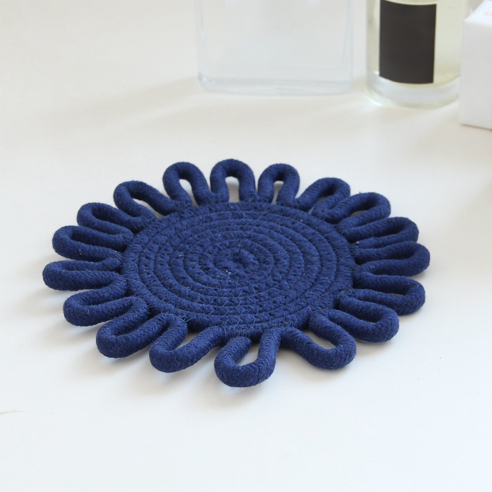 Holloyiver Trivets for Hot Dishes, 7" Hot Pads Kitchen Contton Pot ...