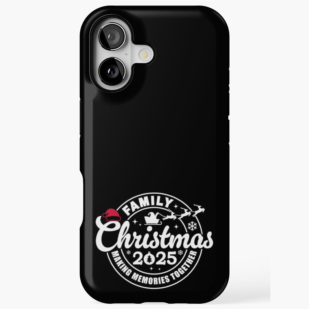 Holly 2025 Matching Pajama Family Group Case for iPhone 17 through 11 ...