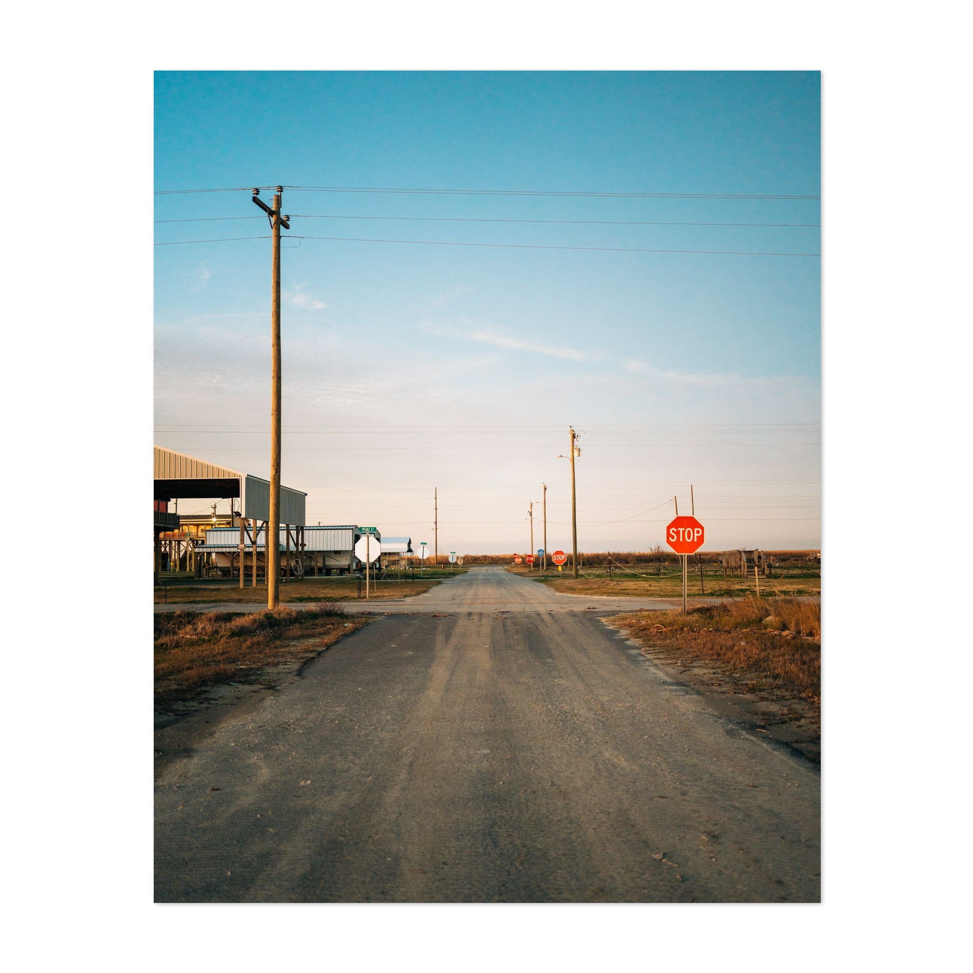 Holly Beach Streets 01 - Holly Beach Louisiana Photography Rural ...