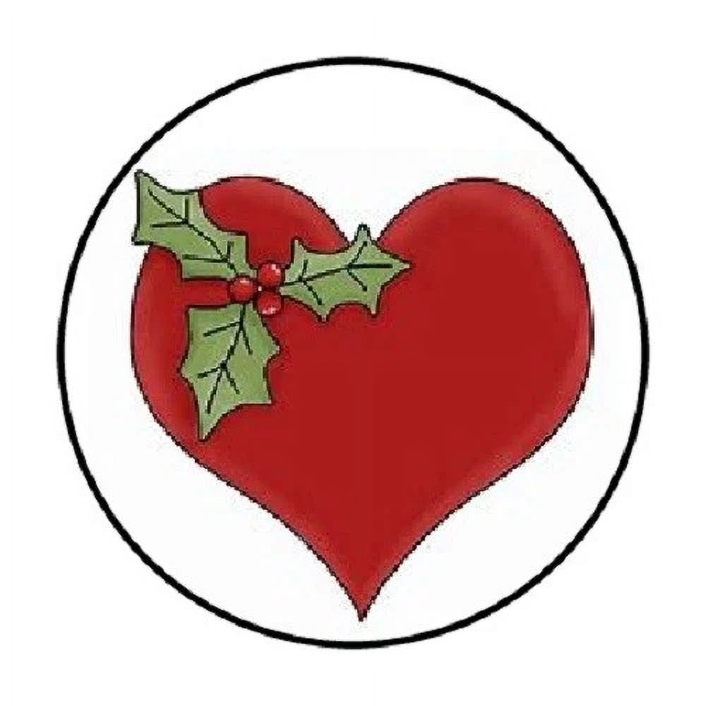 Holly-Berry Heart Sticker Phone Decal Water Bottle Stickers Car Decals ...