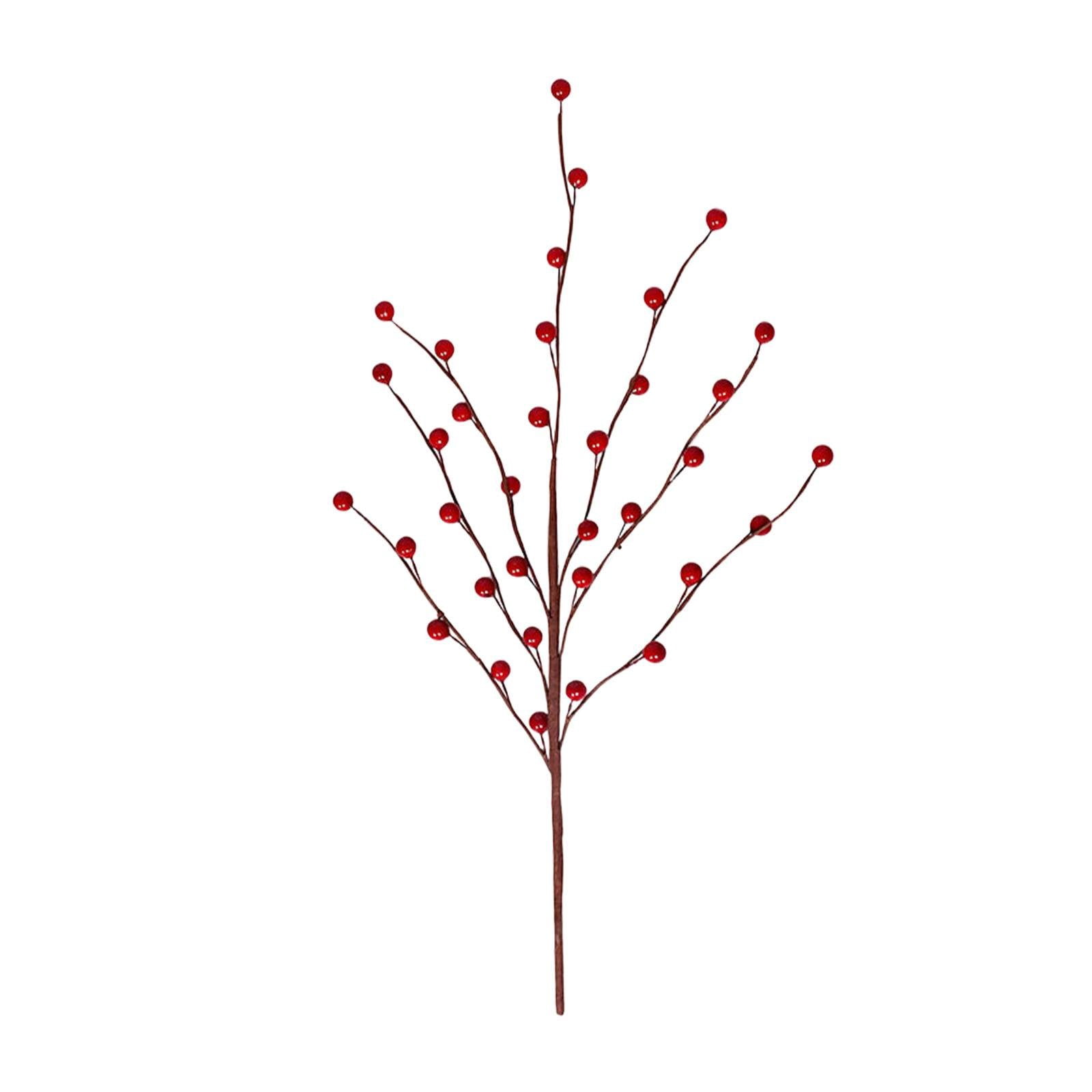 Holly Fruit, Red Fruit Pulp, Fruit Branches - Christmas Tree Pick ...