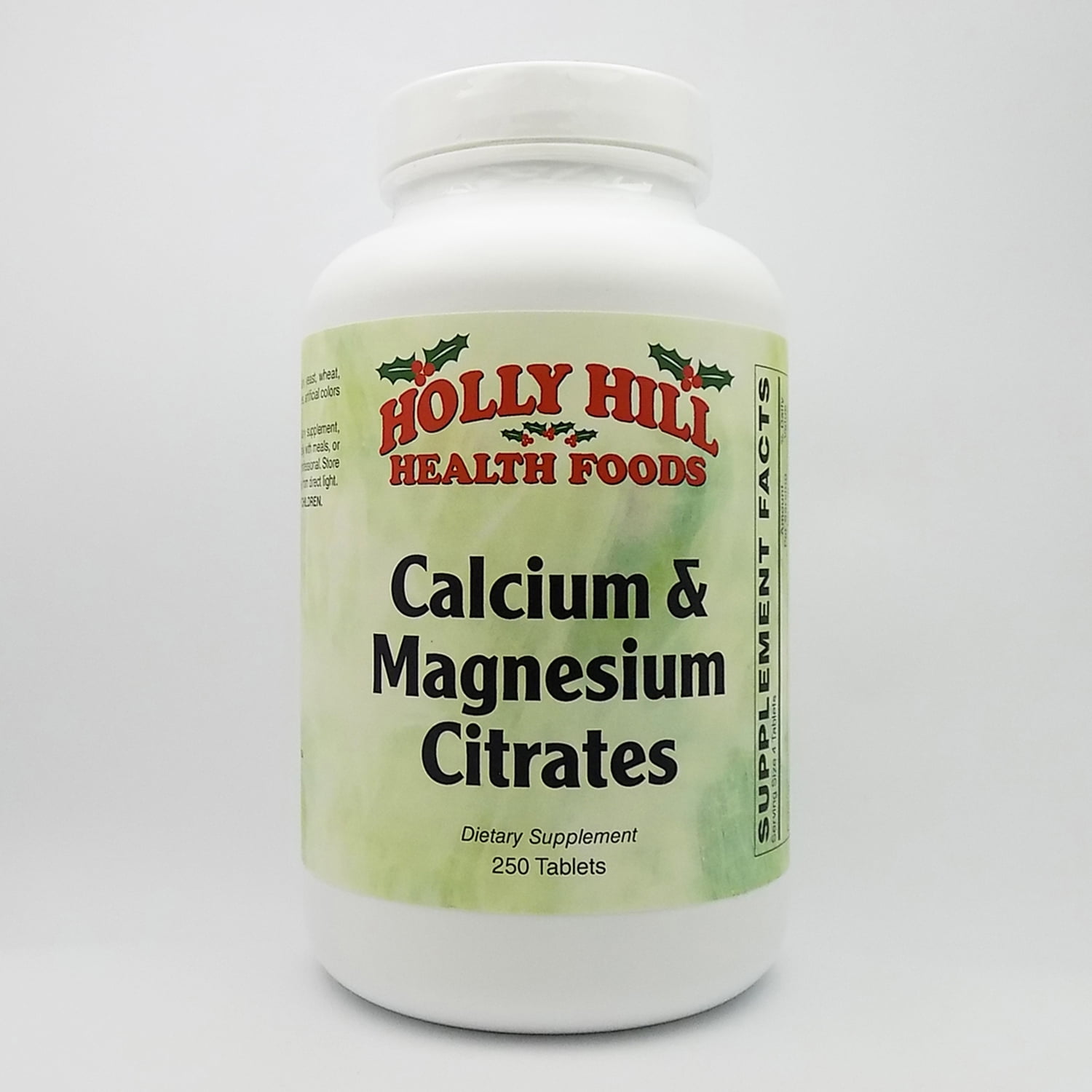 Holly Hill Health Foods, Calcium and Magnesium Citrates, 250 Tablets ...
