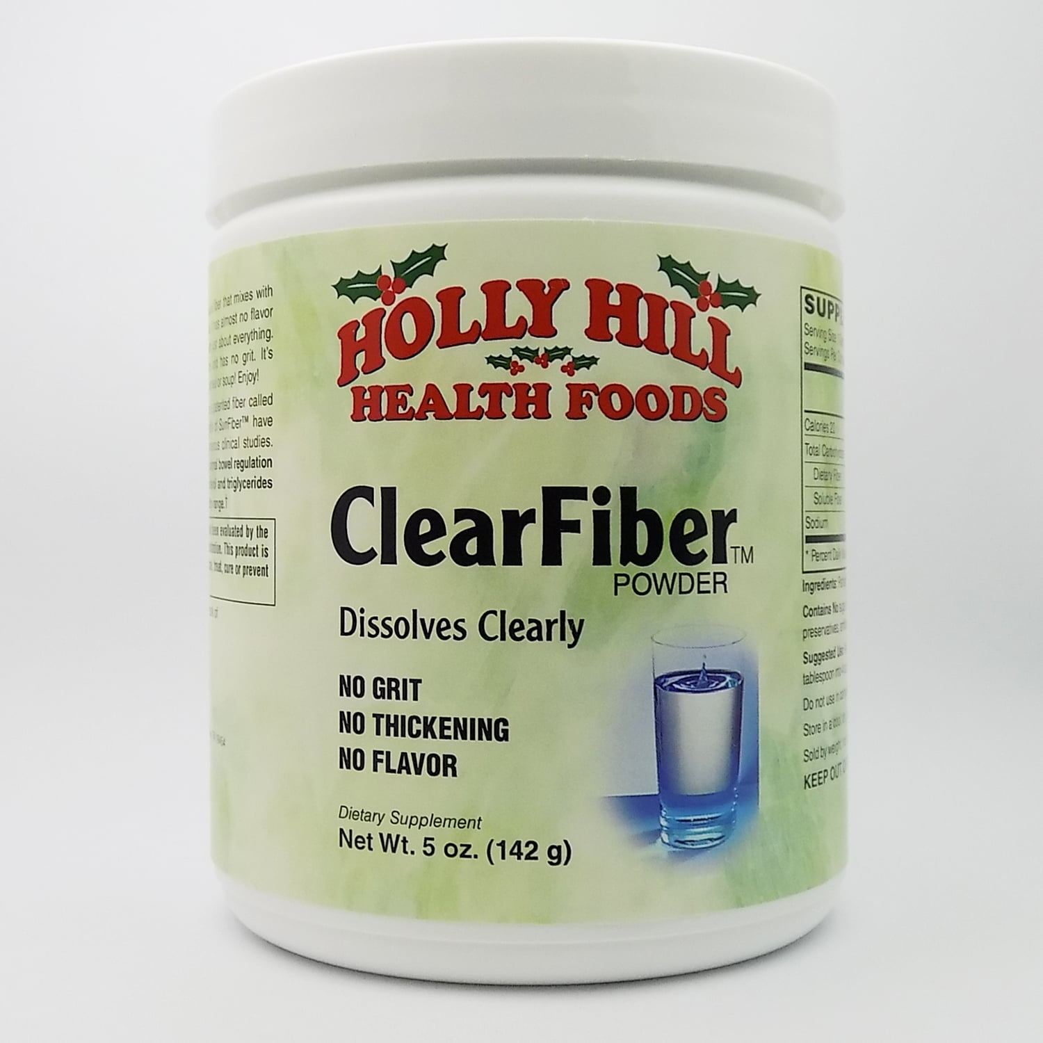 Holly Hill Health Foods, Clear Fiber Powder, 5 Ounce - Walmart.com