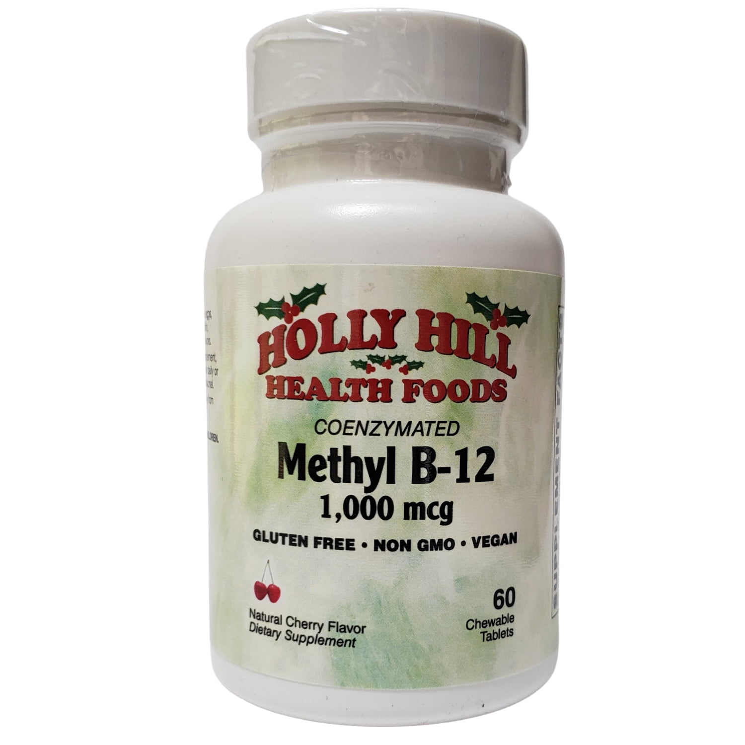 Holly Hill Health Foods Coenzymated Methyl B-12 1000 mcg, Natural ...