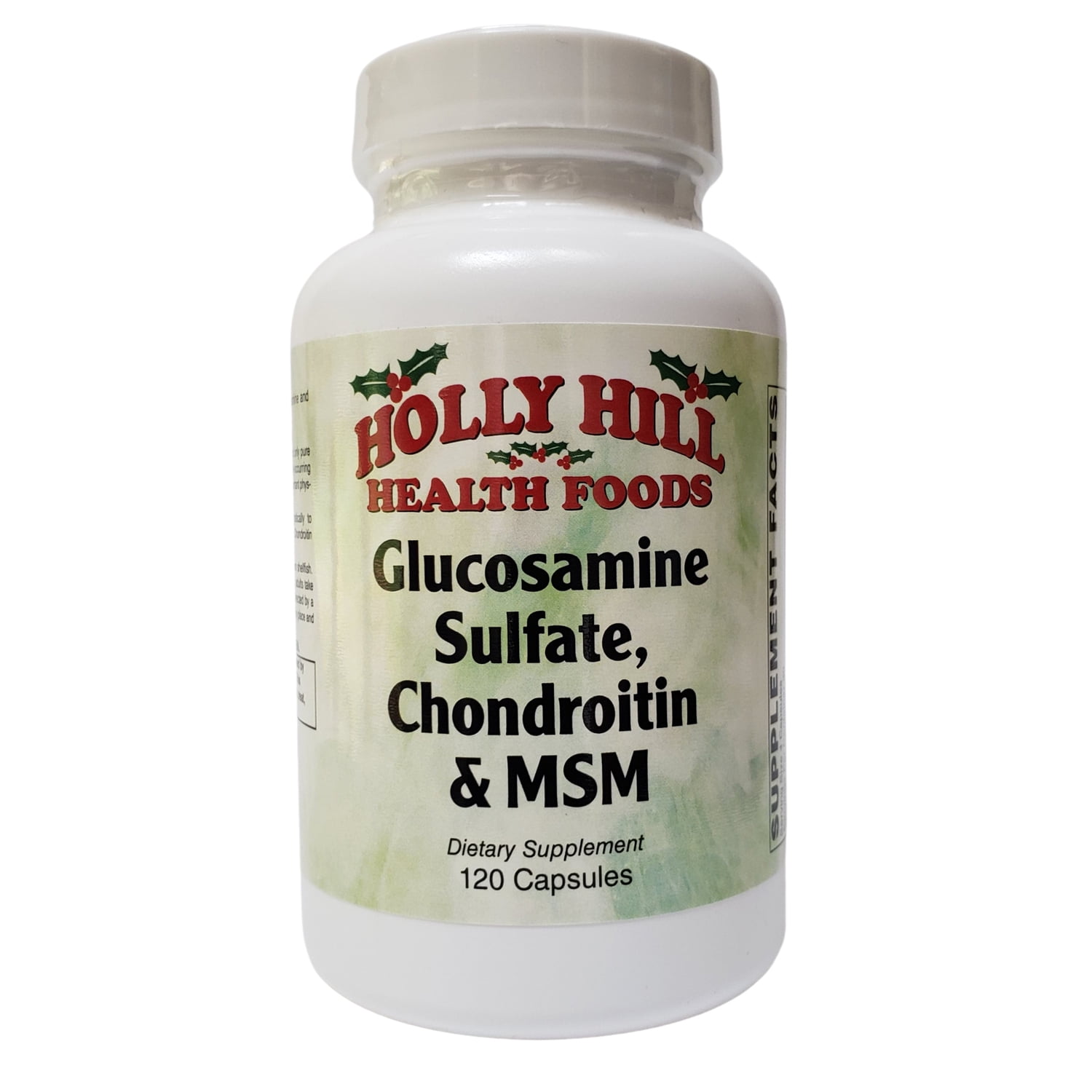 Holly Hill Health Foods Glucosamine Sulfate, Chondroitin & MSM, 120 ...