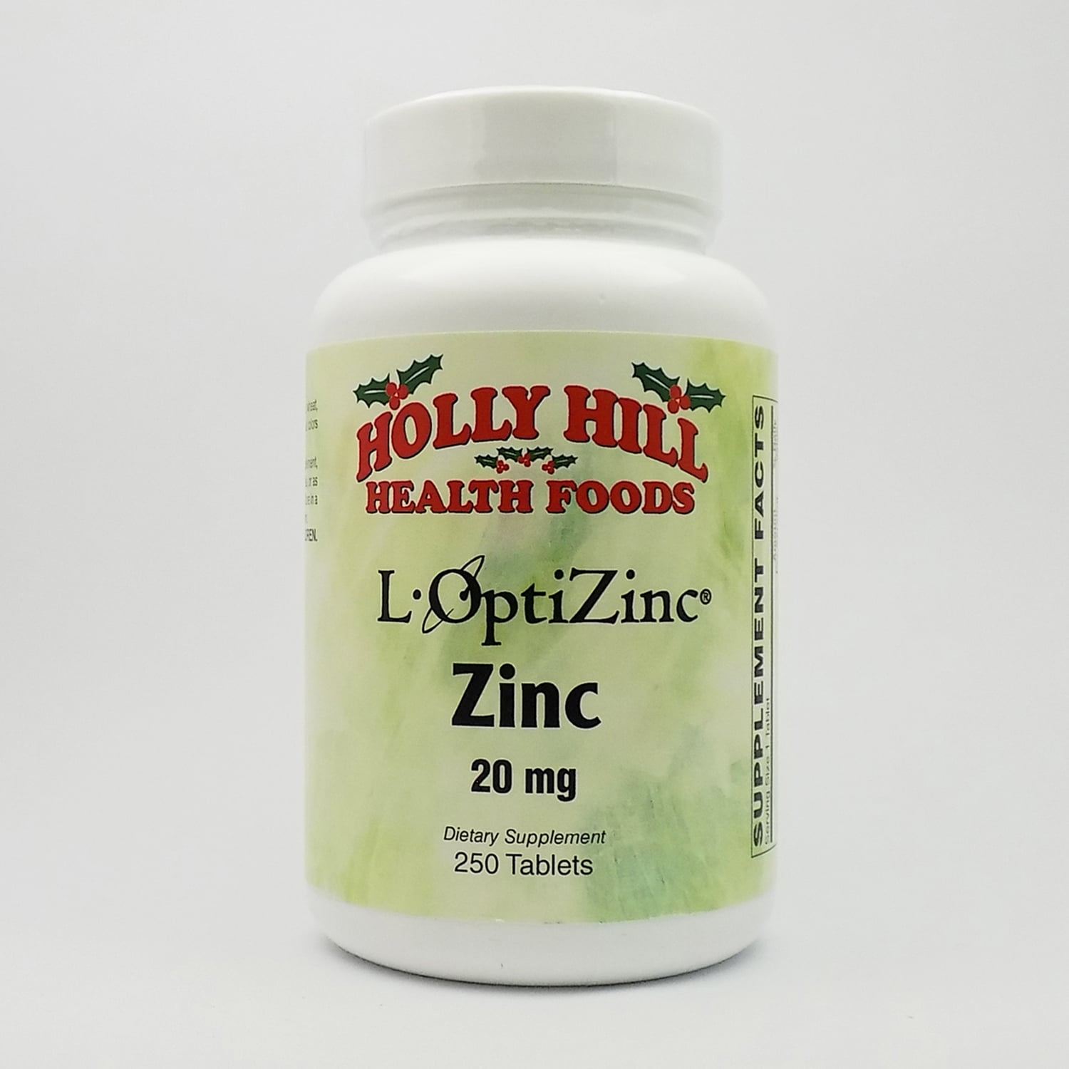Holly Hill Health Foods, Zinc 20 MG, 250 Tablets - Walmart.com
