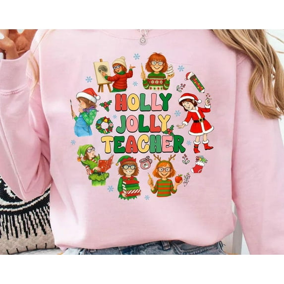 Holly Jolly Teacher Junie B Jones Sweatshirt, Bookworm , Vintage ...