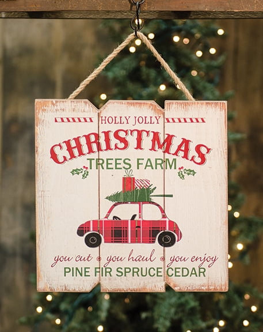 *Holly Jolly Tree Farm Hanger - Walmart.com