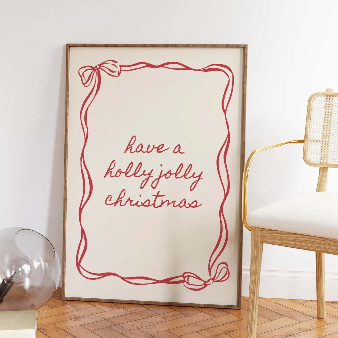 Holly Jolly Wall Art Trendy Quote Postercute Coquette Poster Poster ...