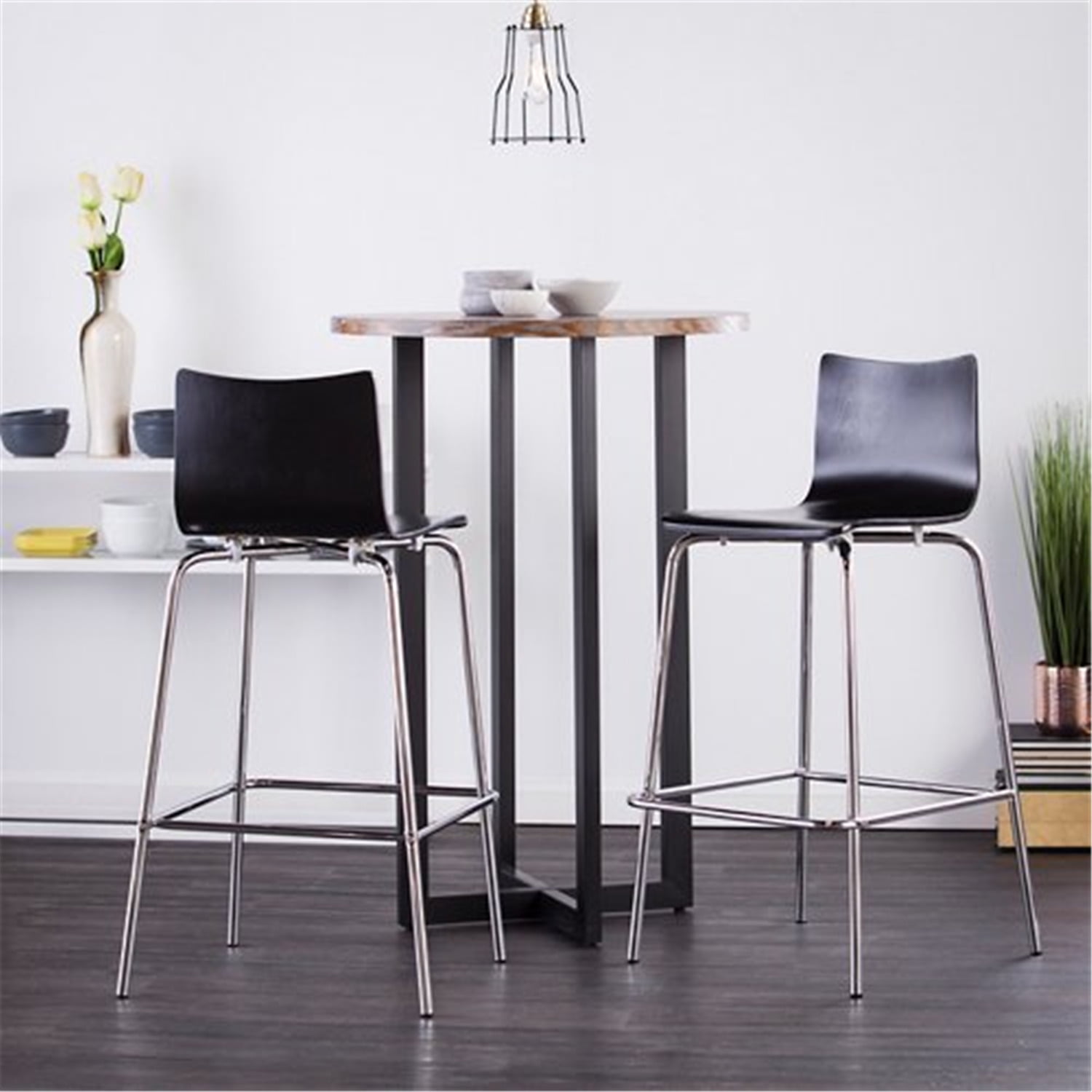Holly & Martin Blence Barstool Set-Finish:Black,Number of Items:2 ...